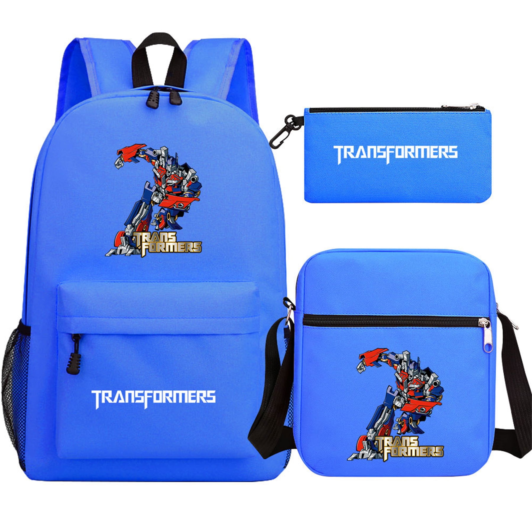 Transformers Backpack Optimus Prime Graphic Knapsack Student 3 in 1 ...