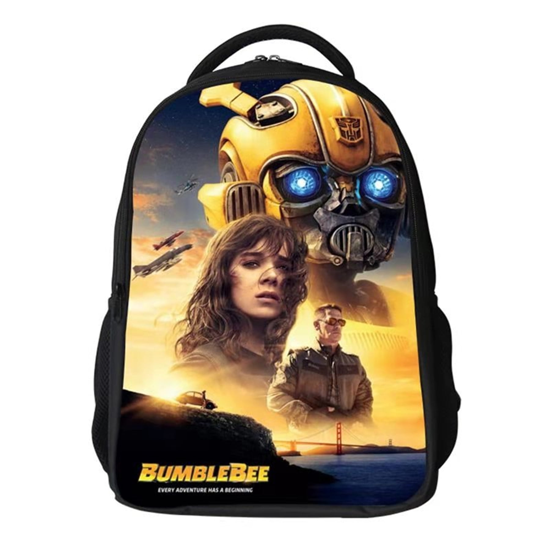 Transformers Backpack Student Back to School Bookbag Bumblebee Optimus ...