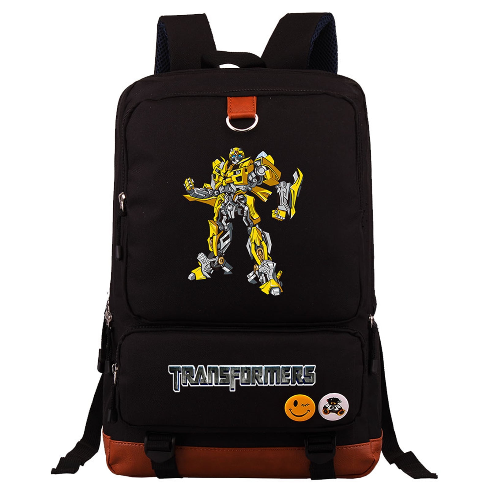 Transformers Backpack Student Back to School Large Bookbag Bumblebee ...