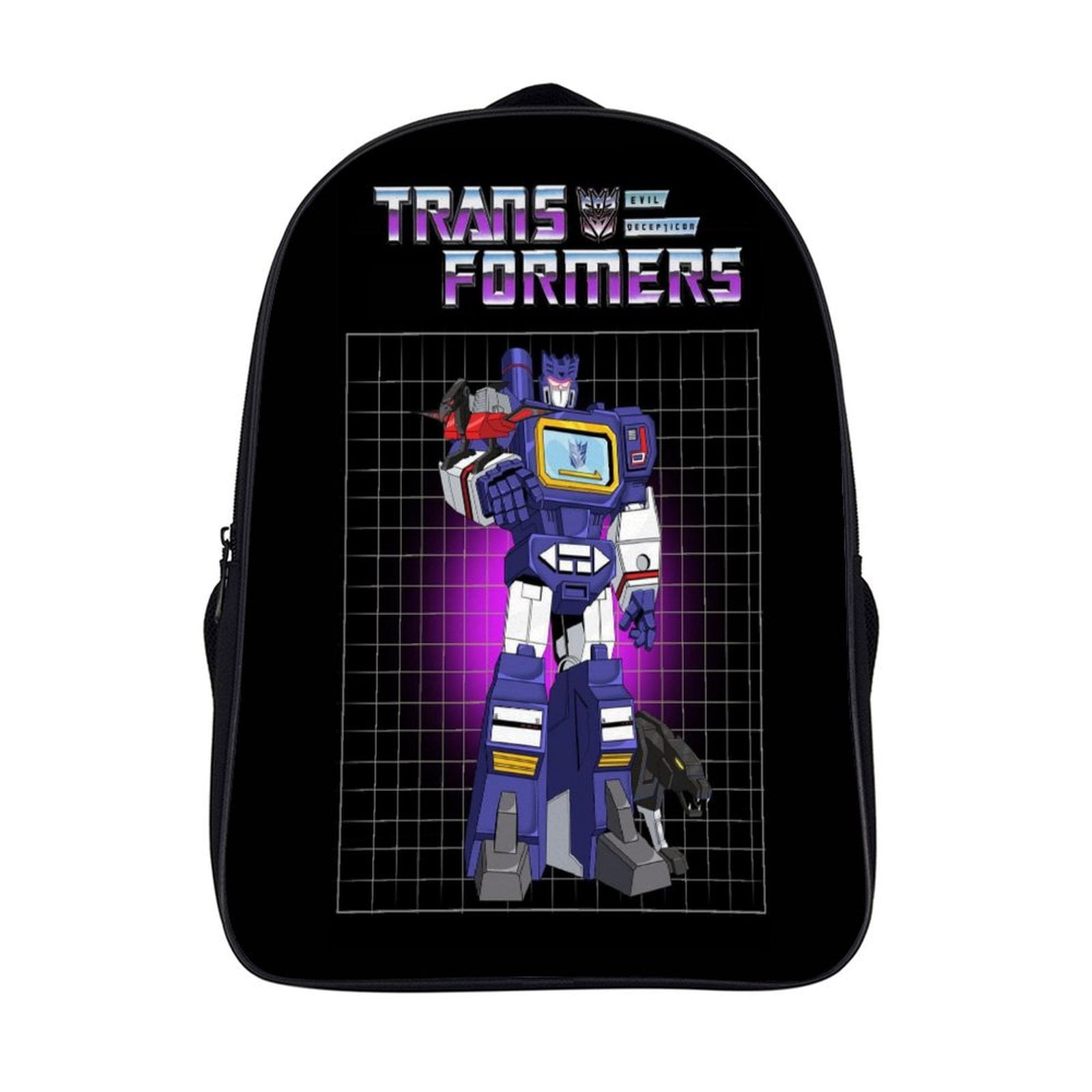 Transformers Backpack Unisex Bookbag Nylon Game Knapsack Cartoon ...
