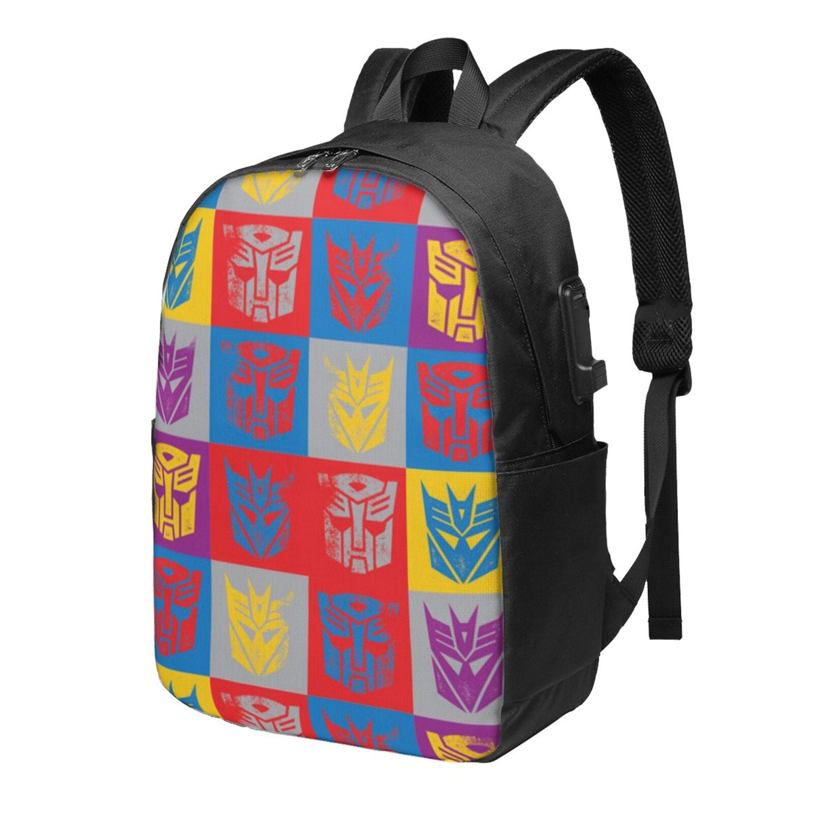 Transformers Backpack With Usb Port Laptop Backpack Travel Hiking Bag ...