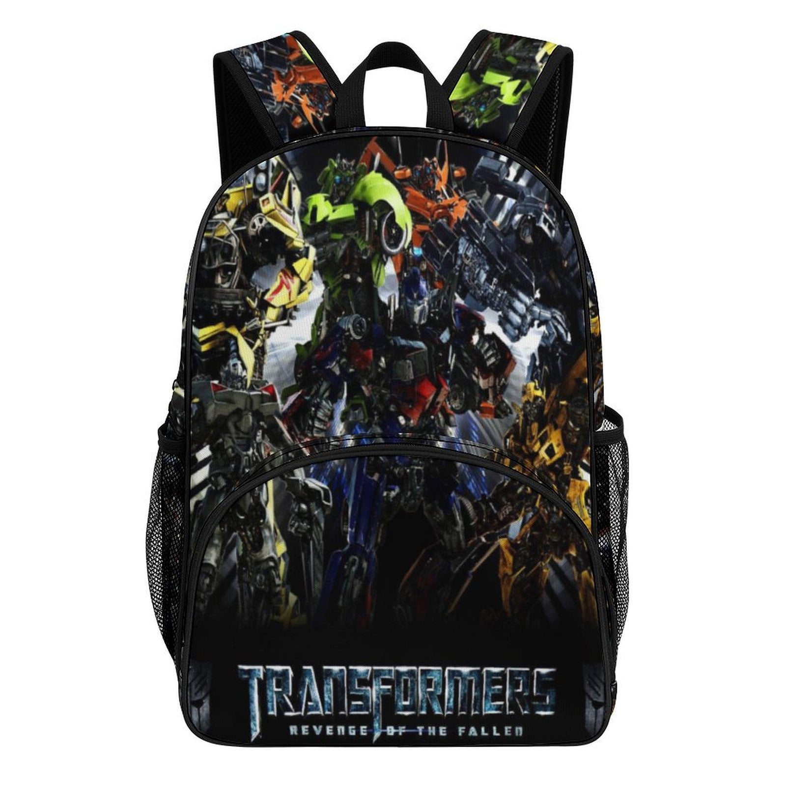 Transformers Backpack with Pocket Cartoon Print for Travel Daily Use ...