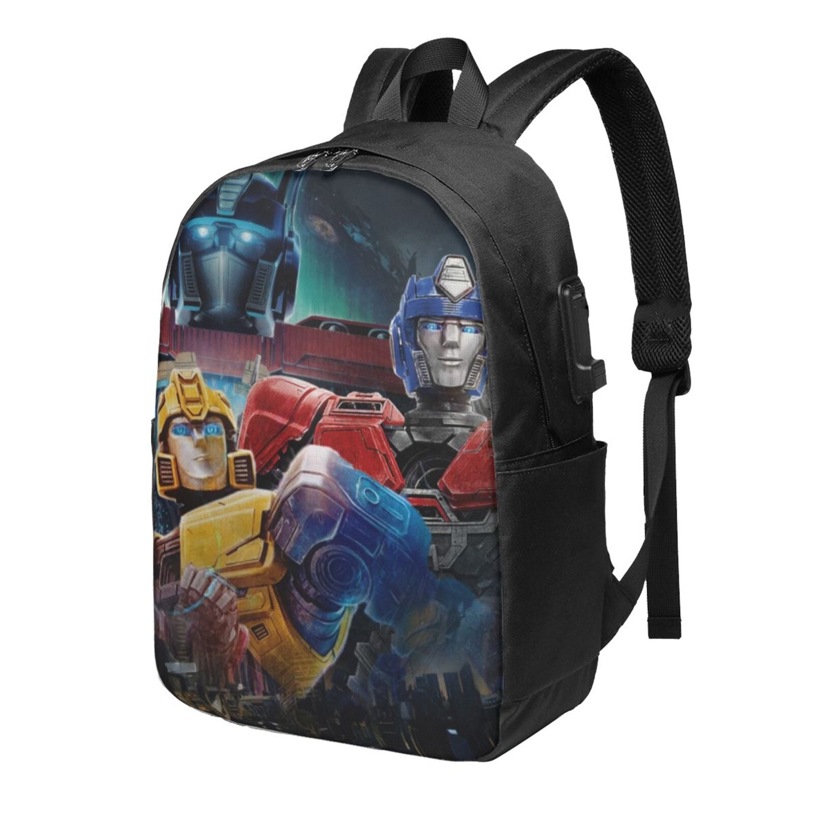Transformers Backpack with USB Charging Port, Travel Laptop Backpack ...