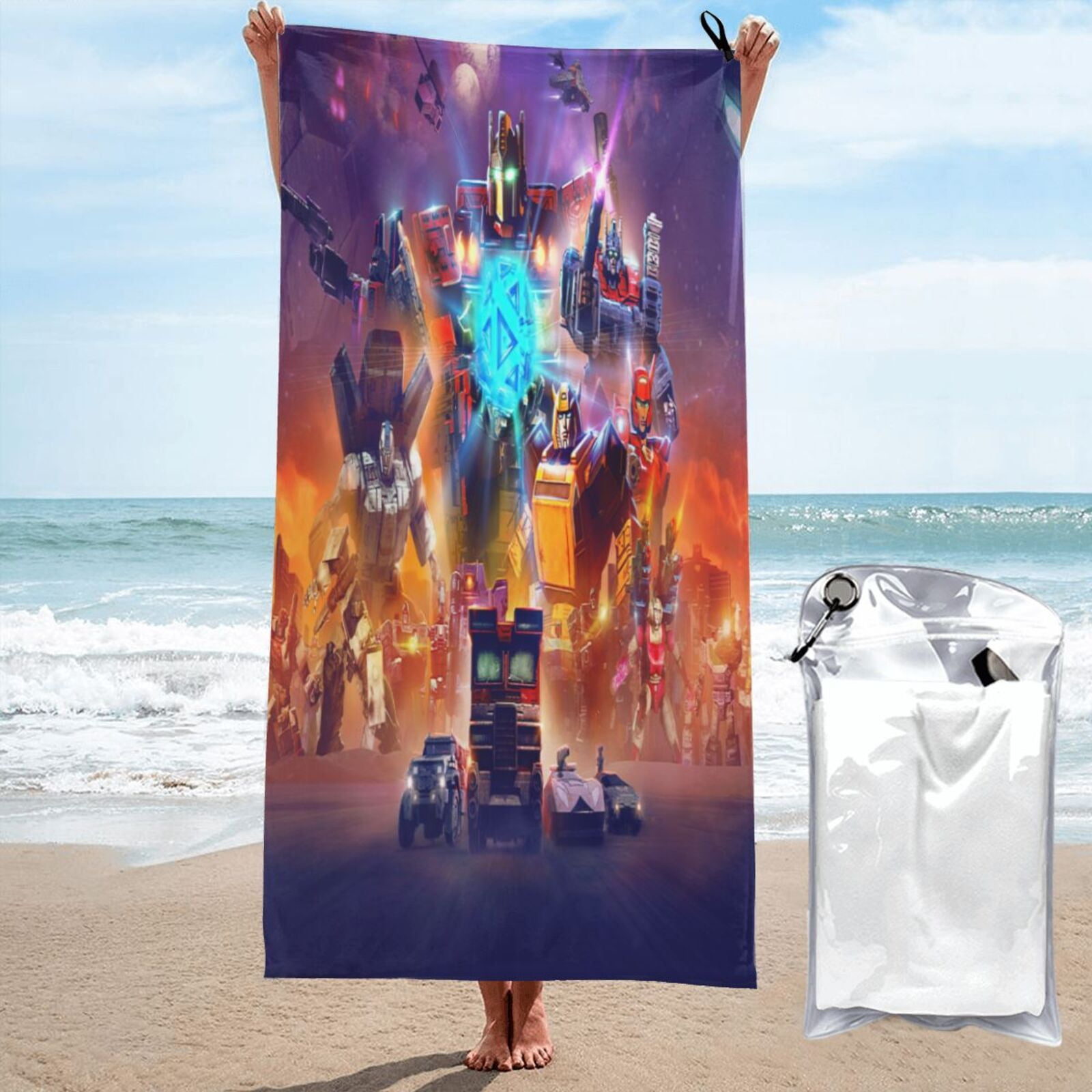 Transformers Beach Towel Absorbent Quick Dry Towels For Travel ...