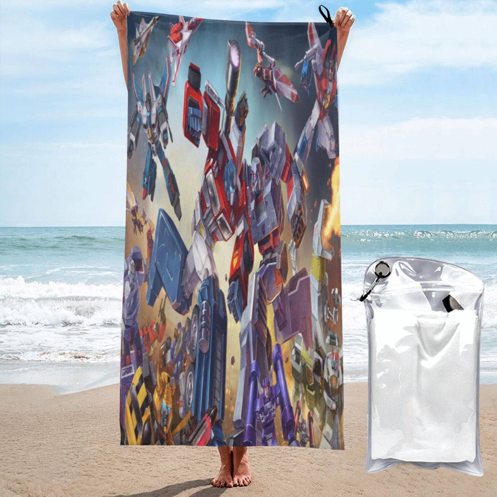 Transformers Beach Towel Absorbent Quick Dry Towels For Travel ...