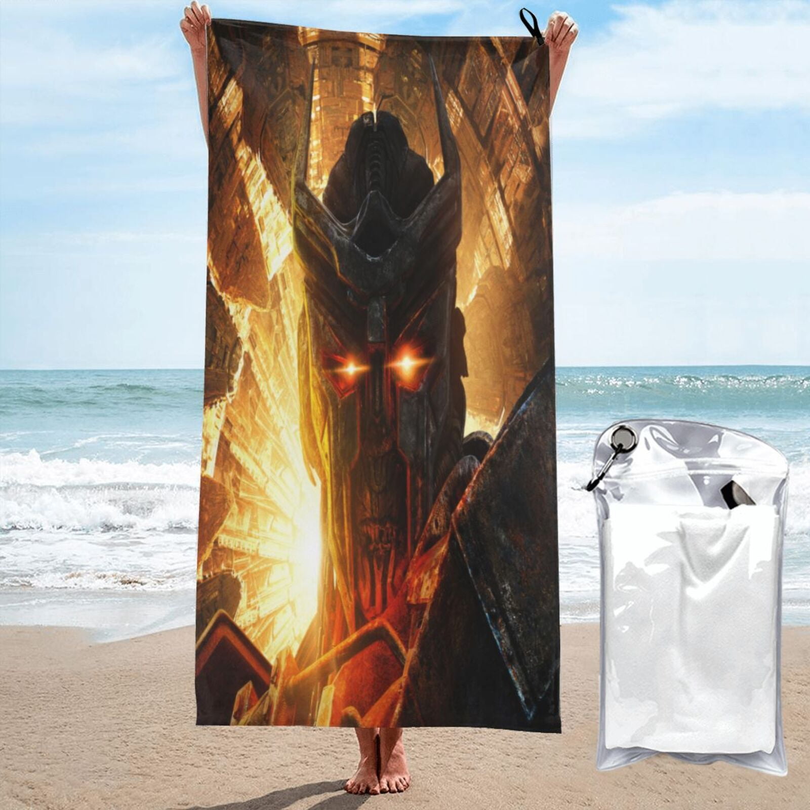 Transformers Beach Towel Absorbent Quick Dry Towels For Travel ...