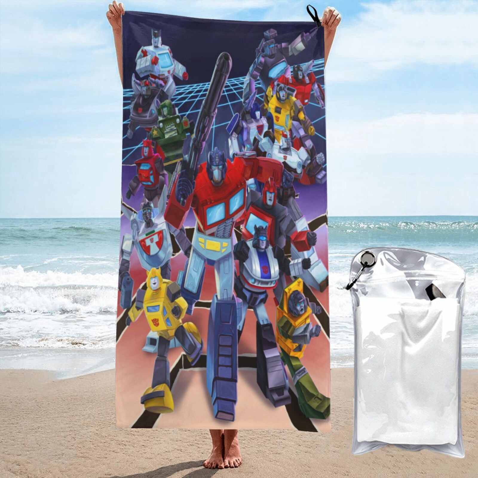 Transformers Beach Towel Absorbent Quick Dry Towels For Travel ...
