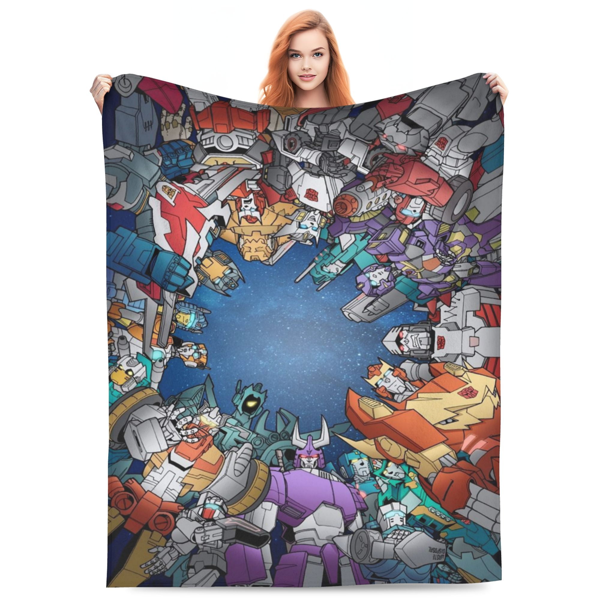 Transformers Bed Blanket Super Soft Fleece Throw Blanket Lightweight ...