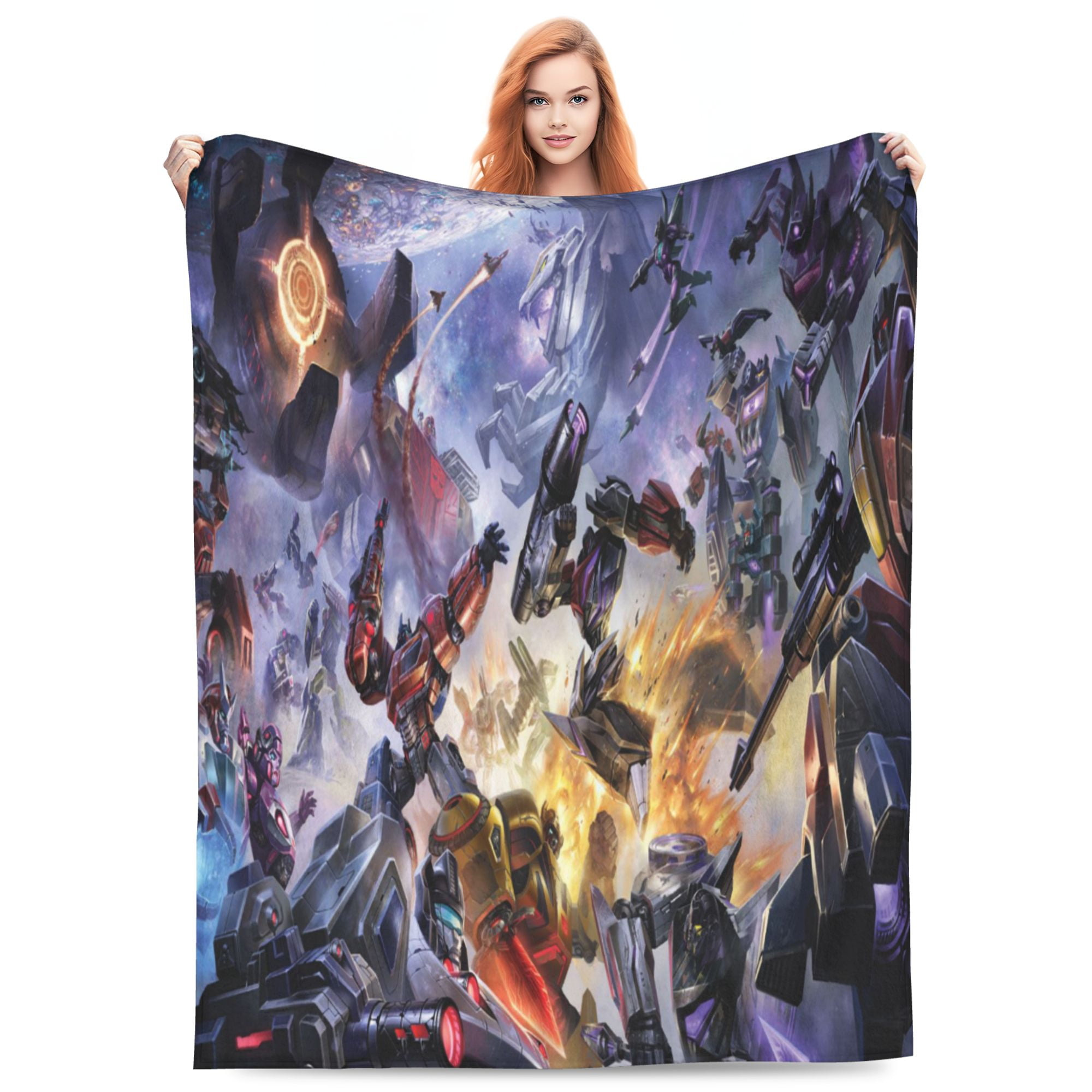 Transformers Bed Blanket Super Soft Fleece Throw Blanket Lightweight ...