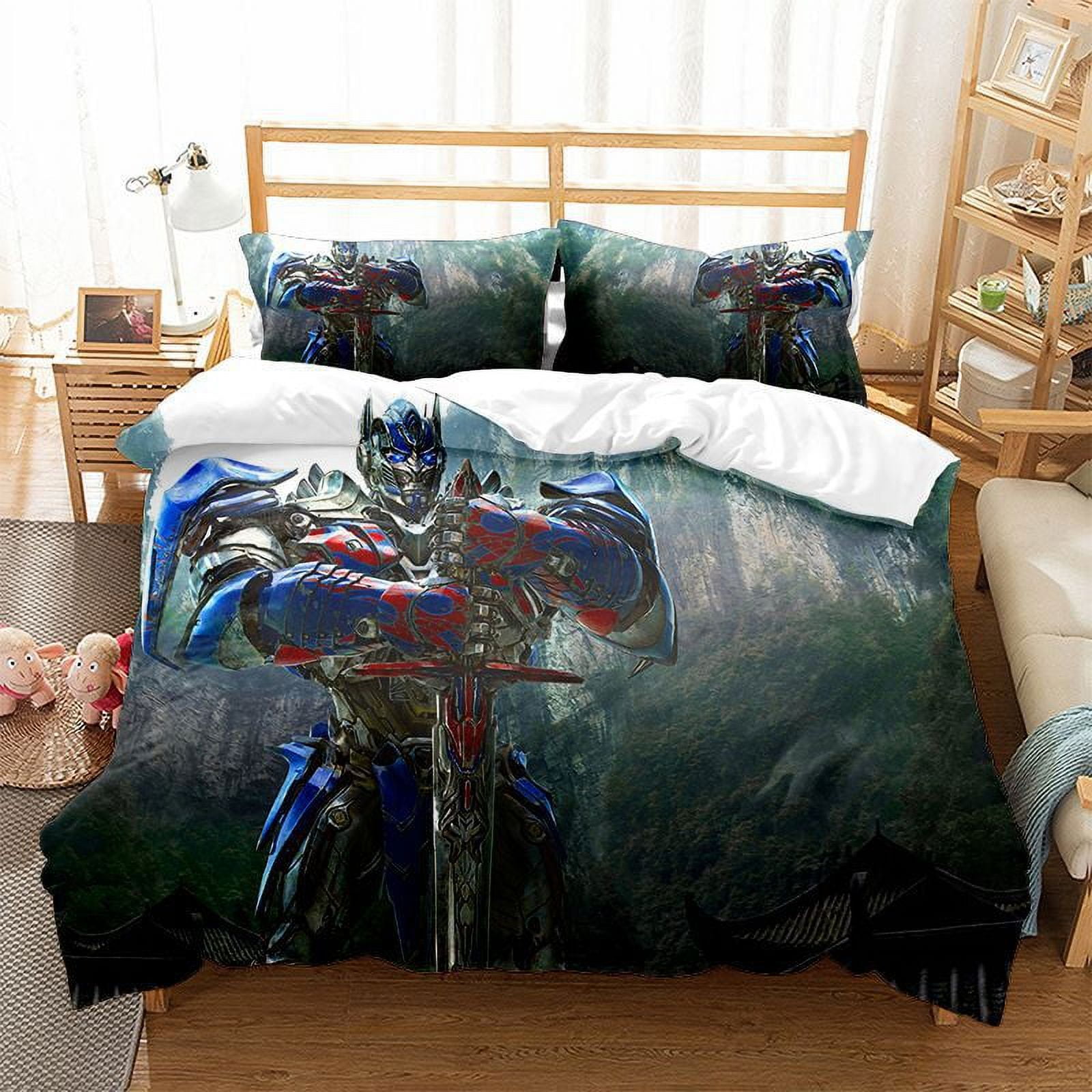 Transformers Bedding Comforter Cover Set for Girls and boys, Soft ...