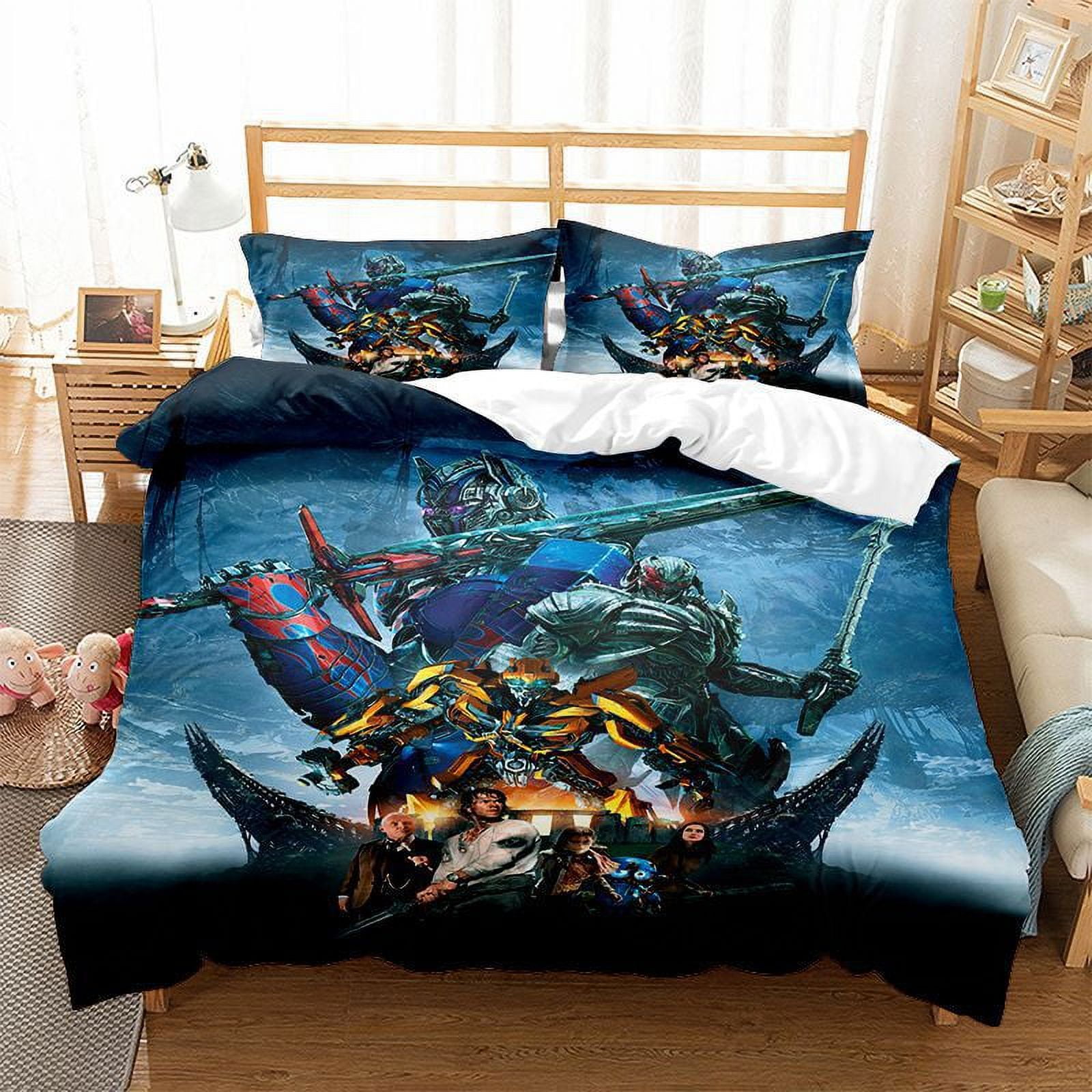 Transformers Bedding Comforter Cover Set for Girls and boys, Soft ...