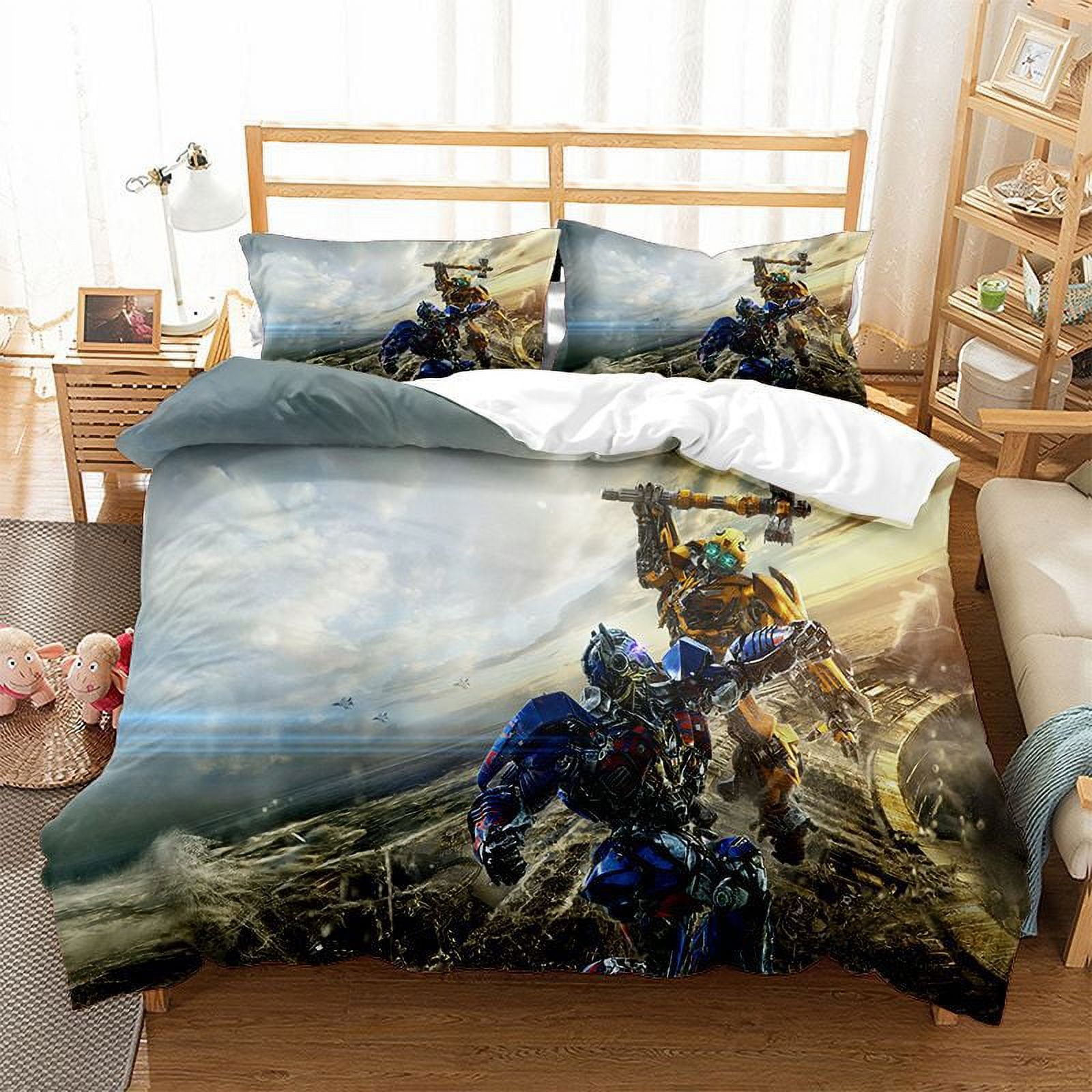 Transformers Bedding Comforter Cover Set for Girls and boys, Soft ...