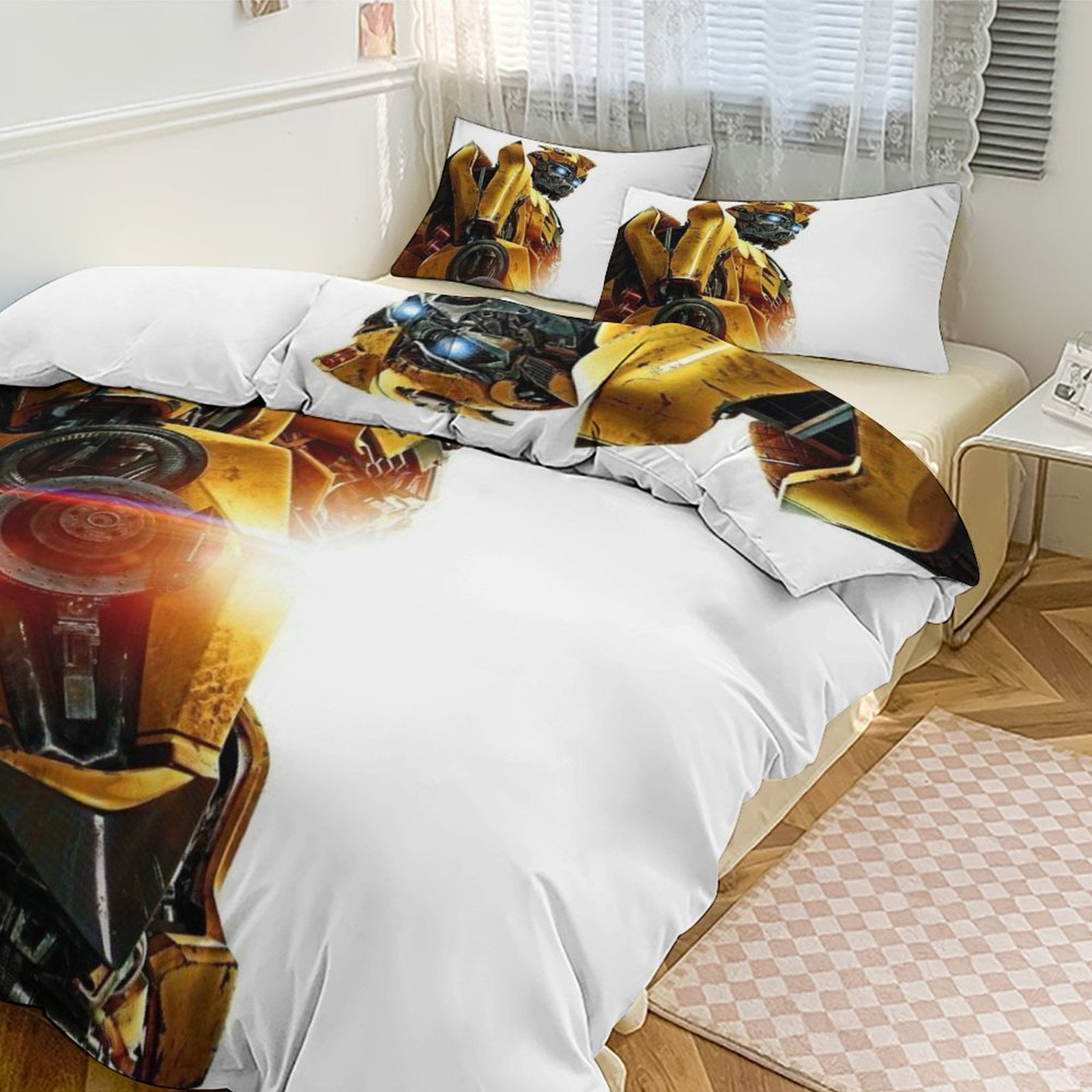 Transformers Bedding Set Anime Three-piece for Boys Girls Teens Full ...