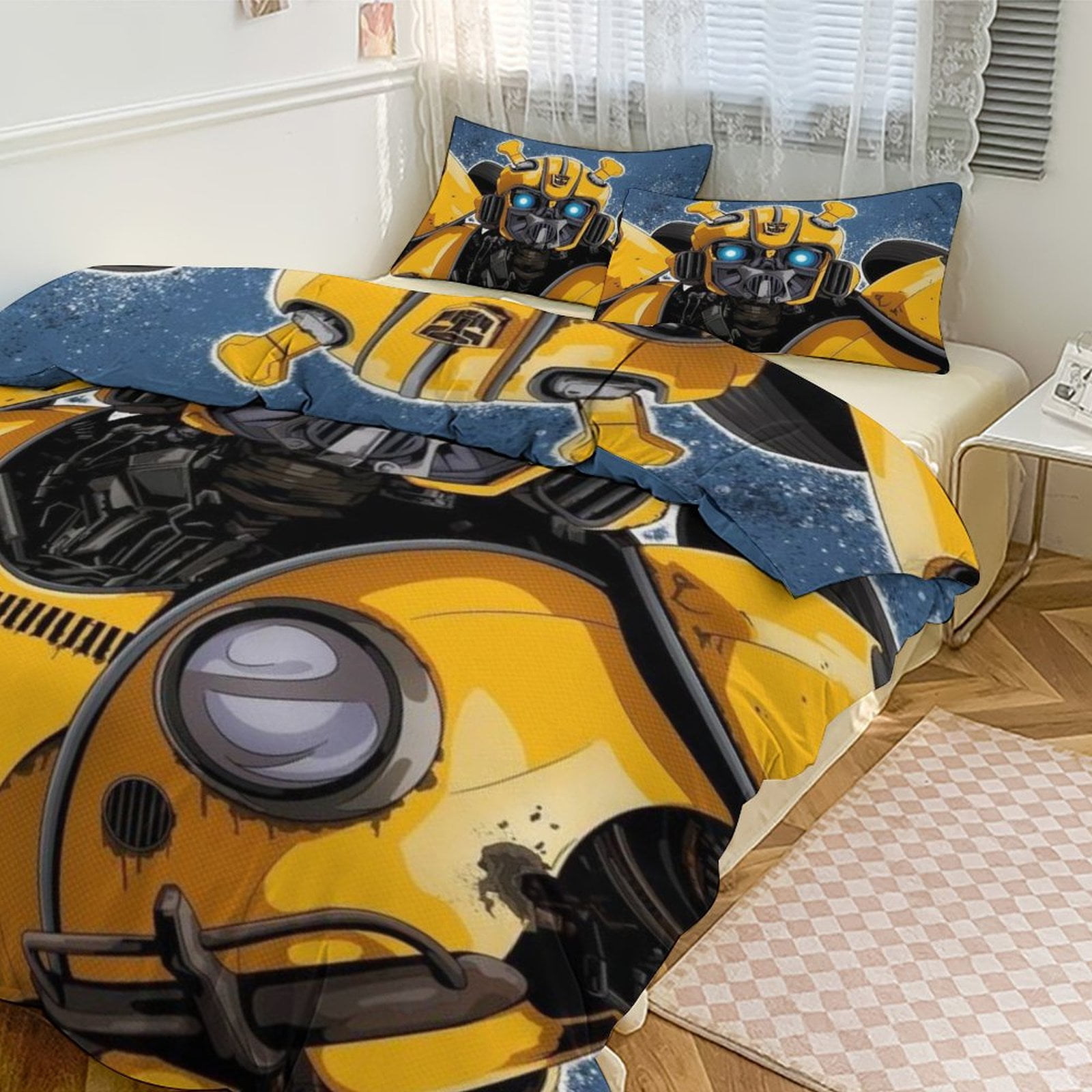 Transformers Bedding Set Anime Three-piece for Boys Girls Teens Queen ...