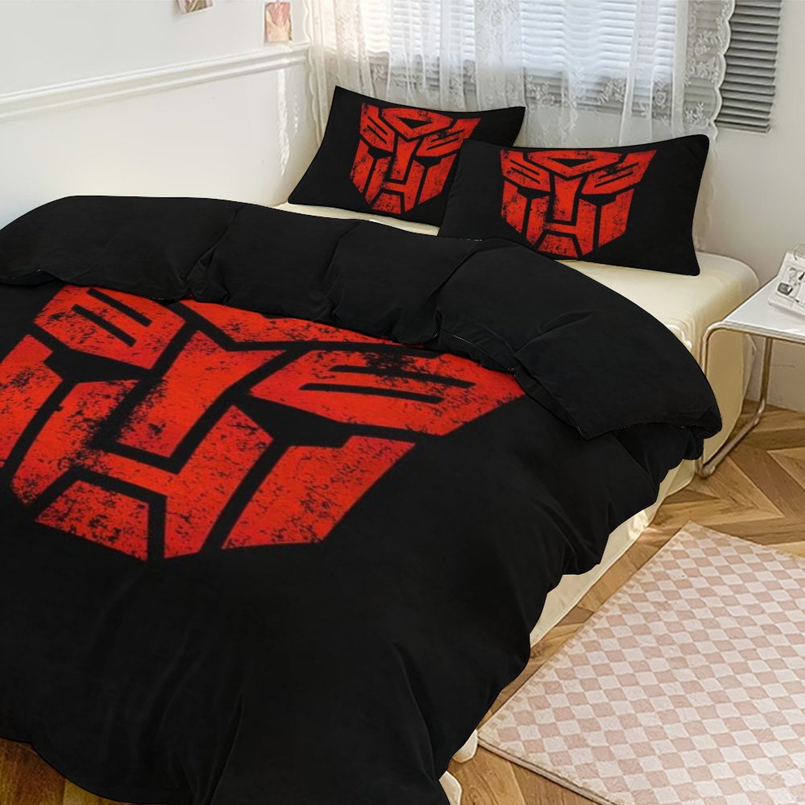 Transformers Bedding Set Anime Three-piece for Boys Girls Teens Twin ...