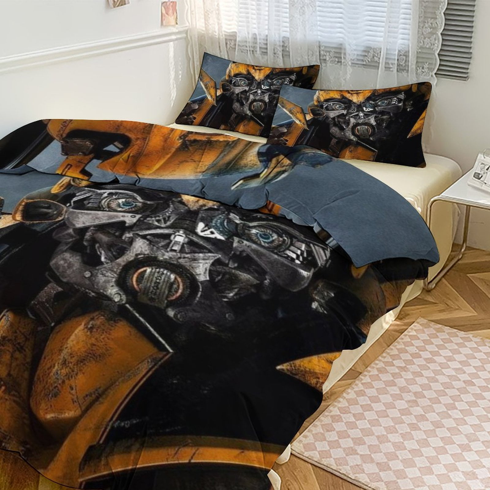 Transformers Bedding Set Anime Three-piece for Boys Girls Teens Twin ...