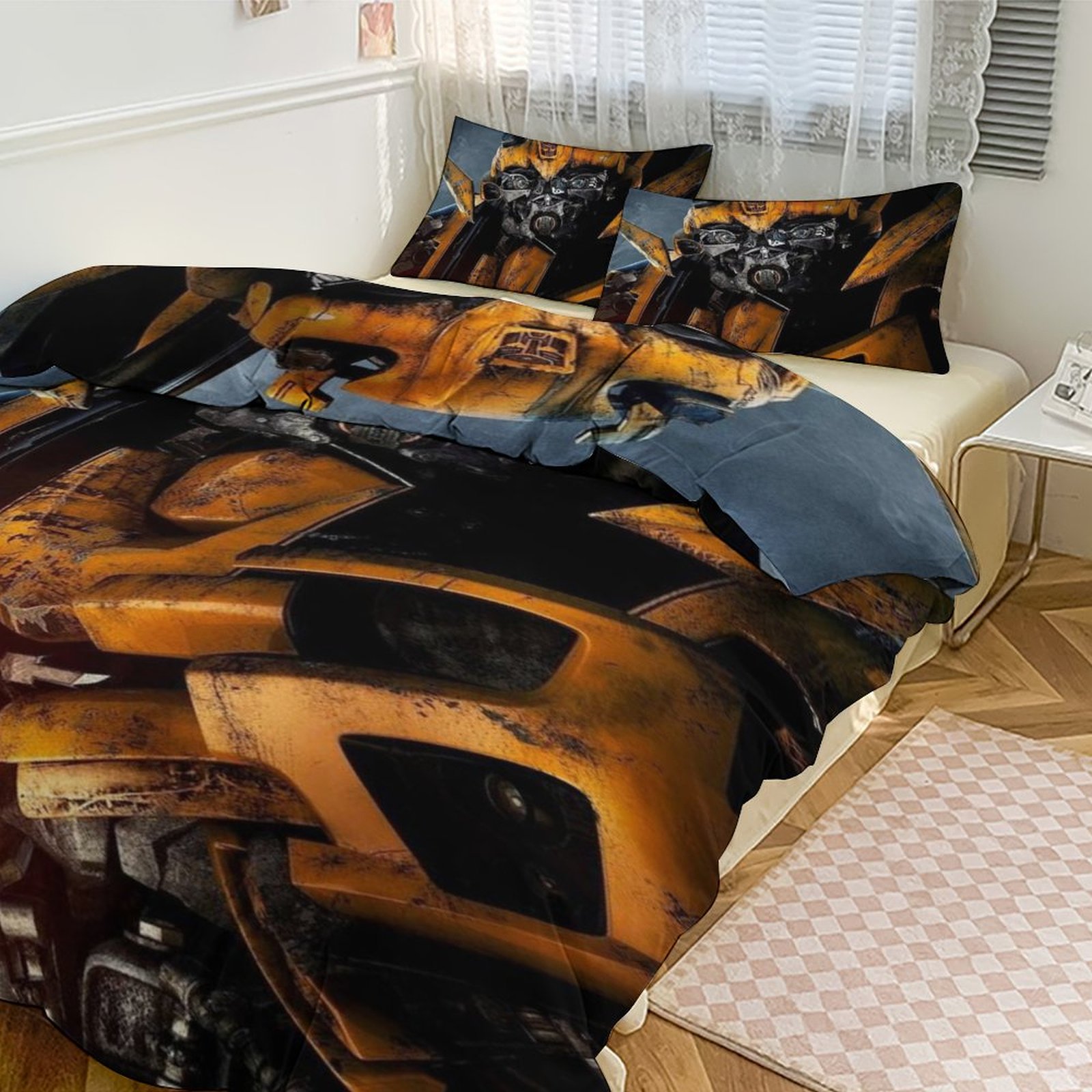 Transformers Bedding Set Anime Three-piece for Boys Girls Teens Twin ...