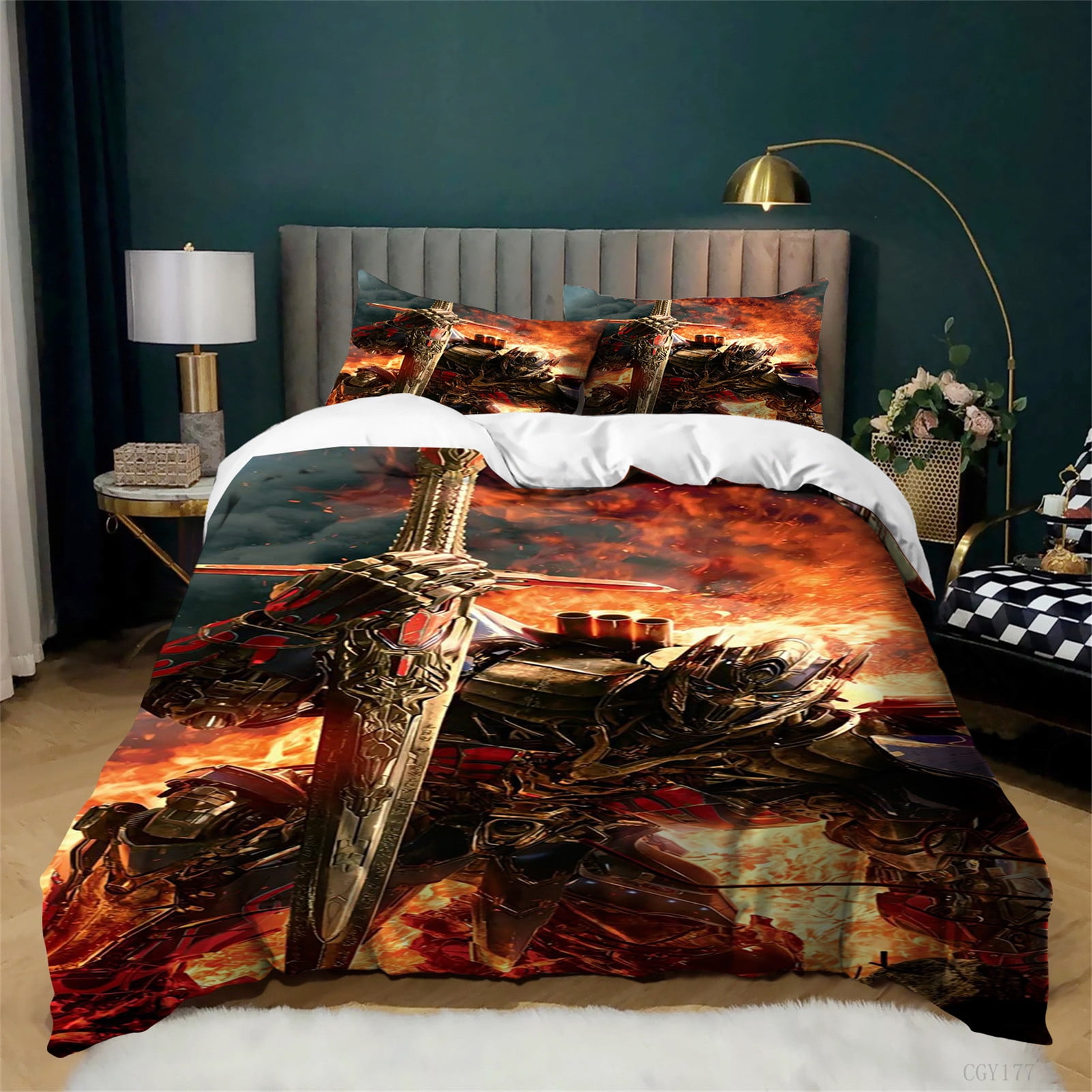 Transformers Bedding Set Bumblebee Optimus Prime Duvet Cover Set 3 ...