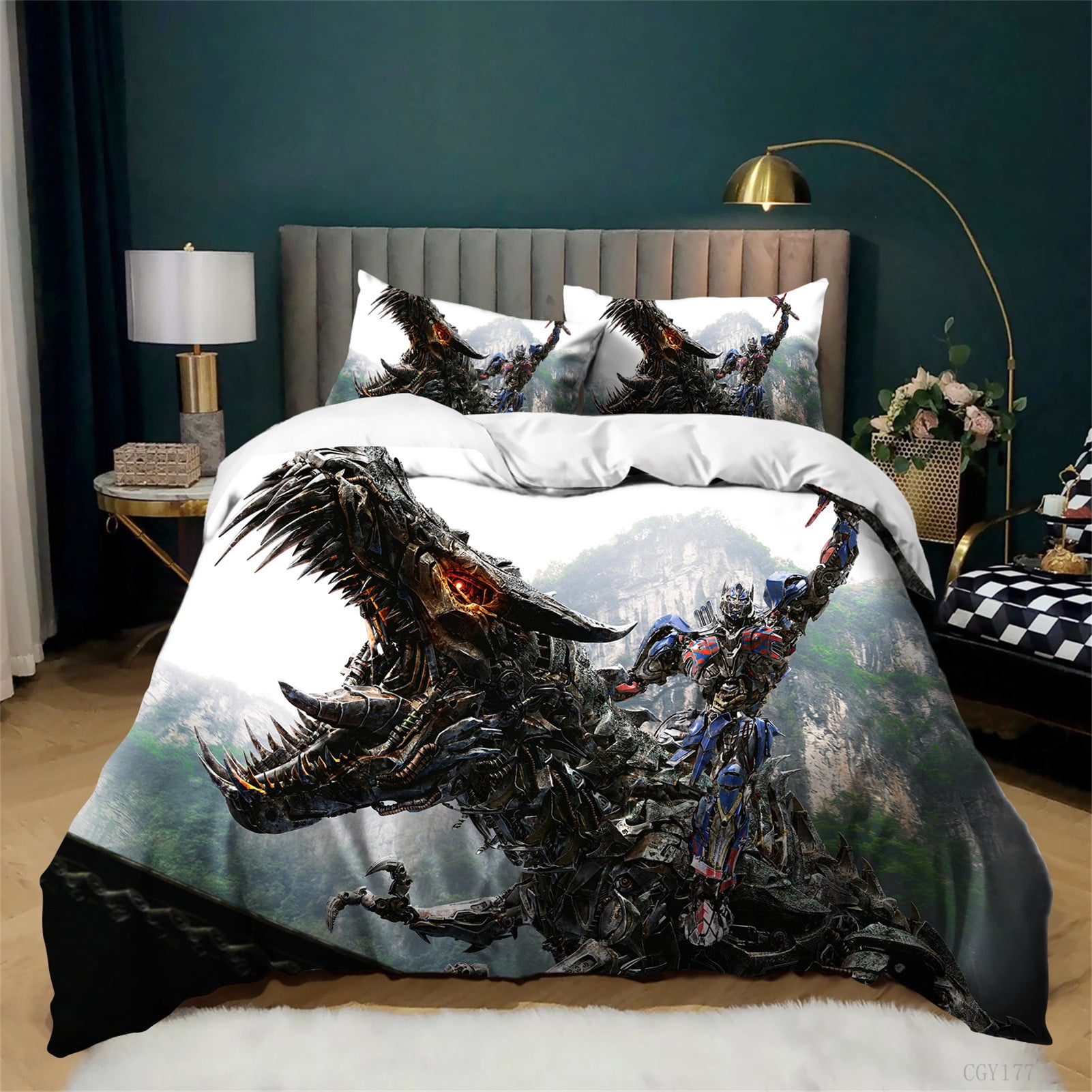 Transformers Bedding Set Bumblebee Optimus Prime Duvet Cover Set 3 ...