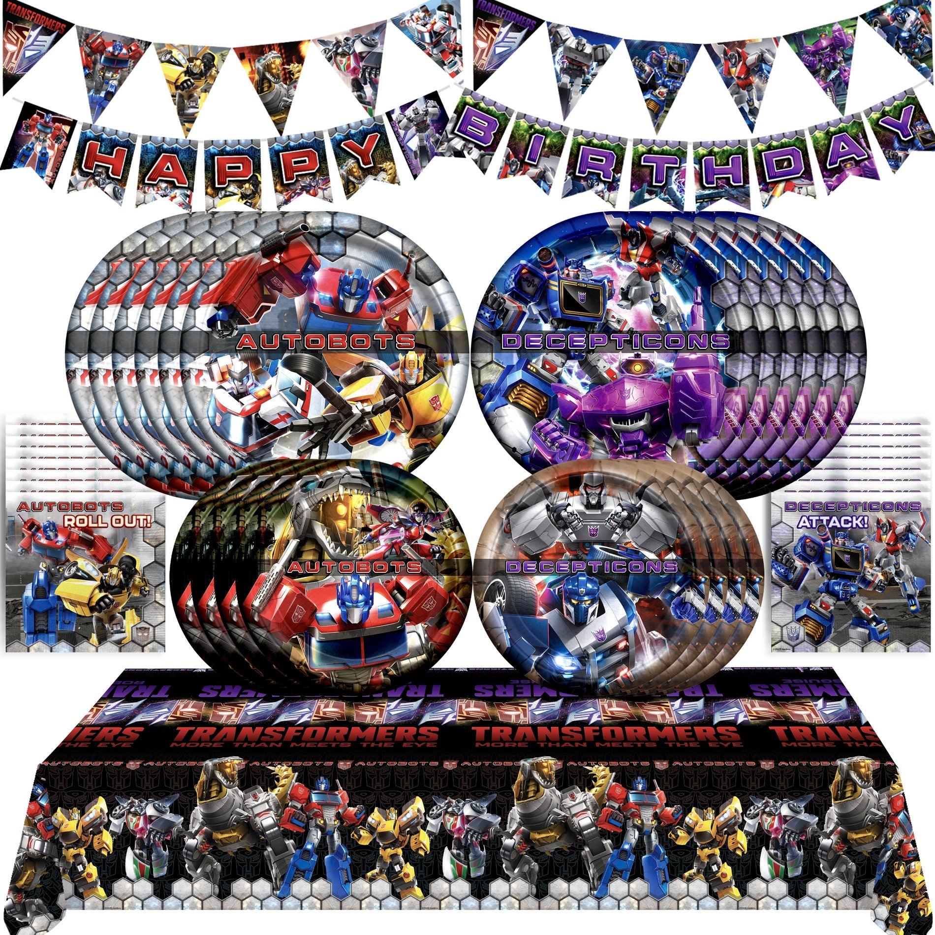 Transformers Birthday Decorations Complete Set for 32 Guests - Walmart.com