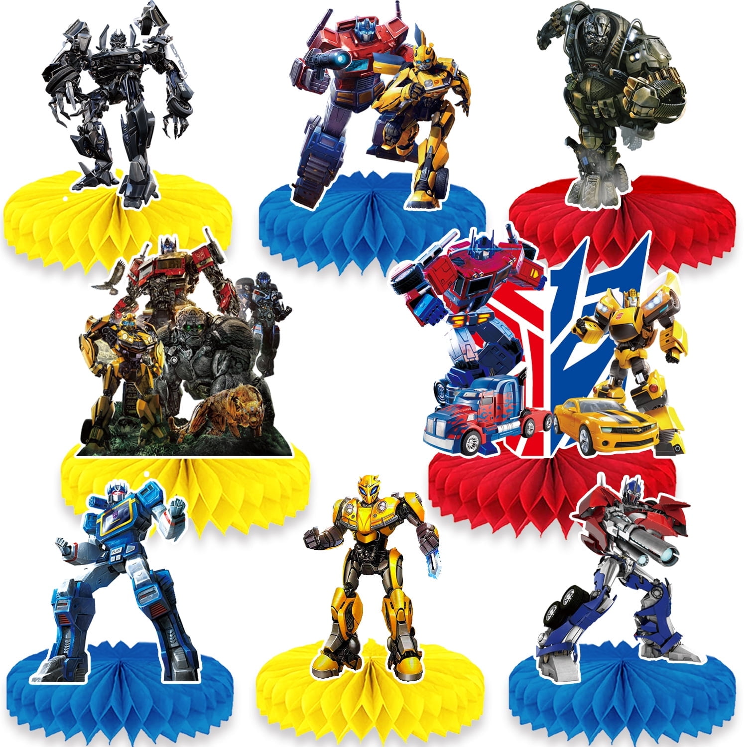 Transformers Birthday Party Decoration, 8 PCS Transformers Theme ...