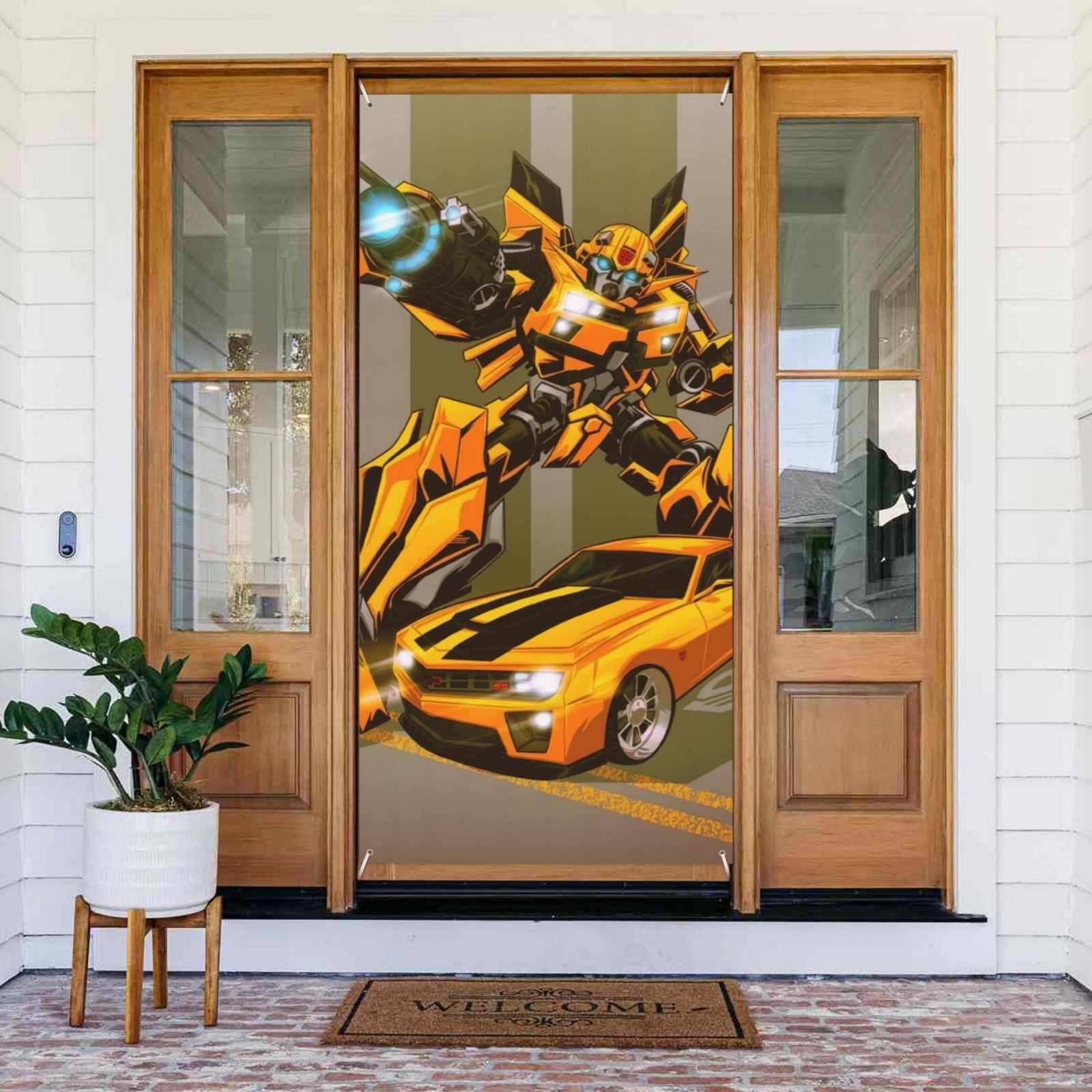 Transformers Birthday Party Door Banner Decorative For Front Door Walls ...