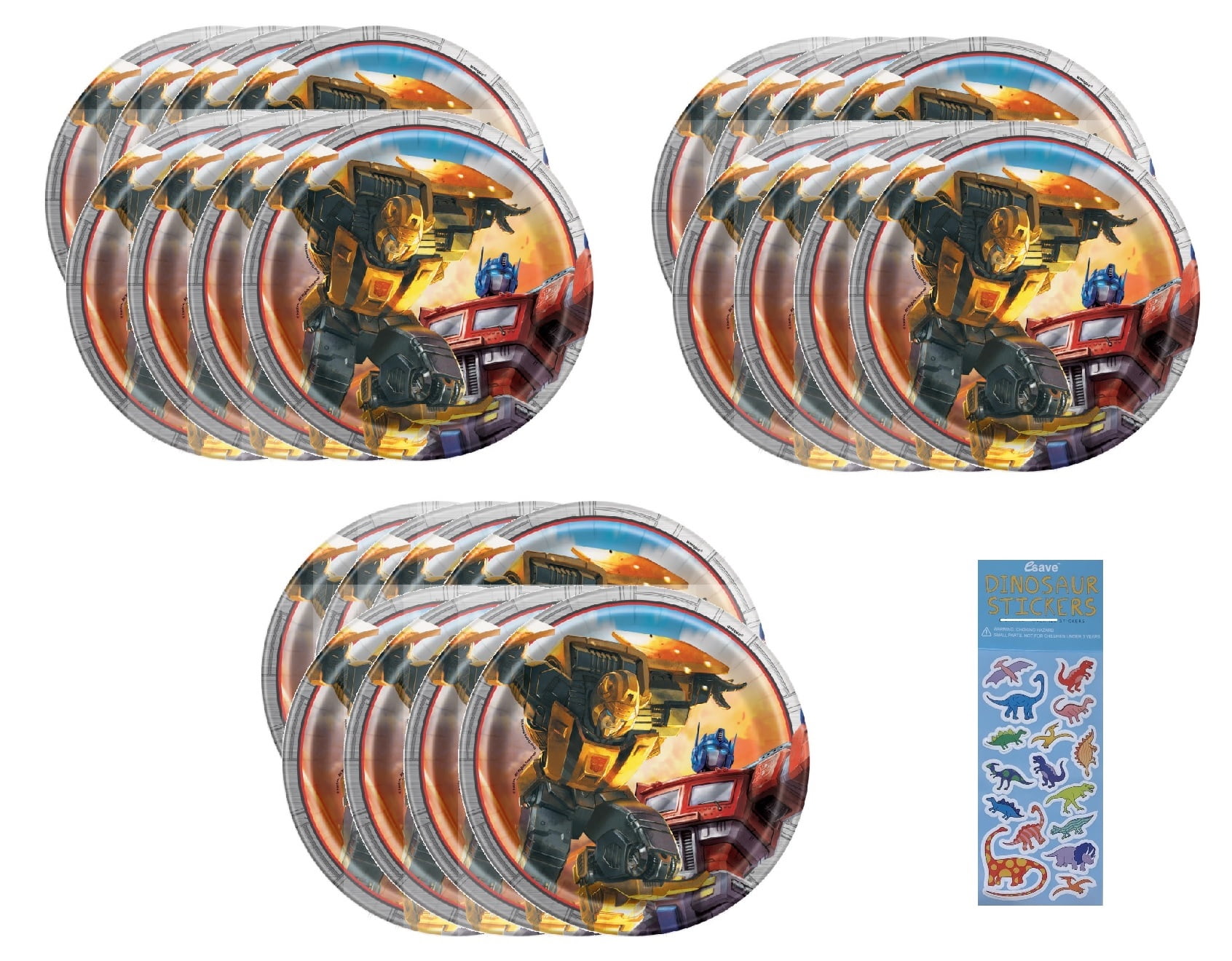 Transformers Birthday Party Supplies Bundle includes Dessert Cake Paper ...
