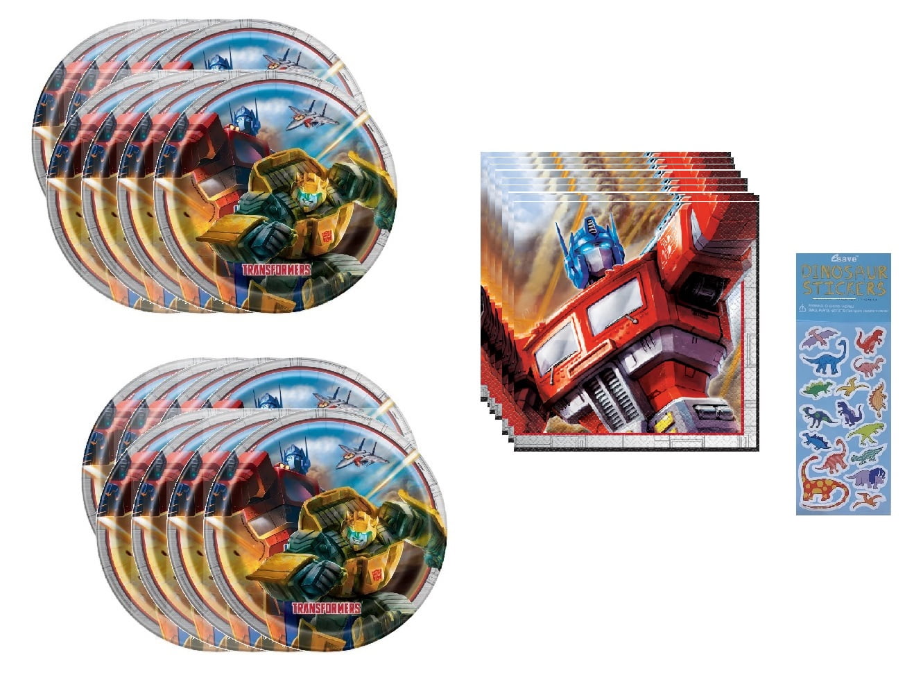 Transformers Themed Rescue Bots Birthday Party Supplies: 16 Lunch Paper ...