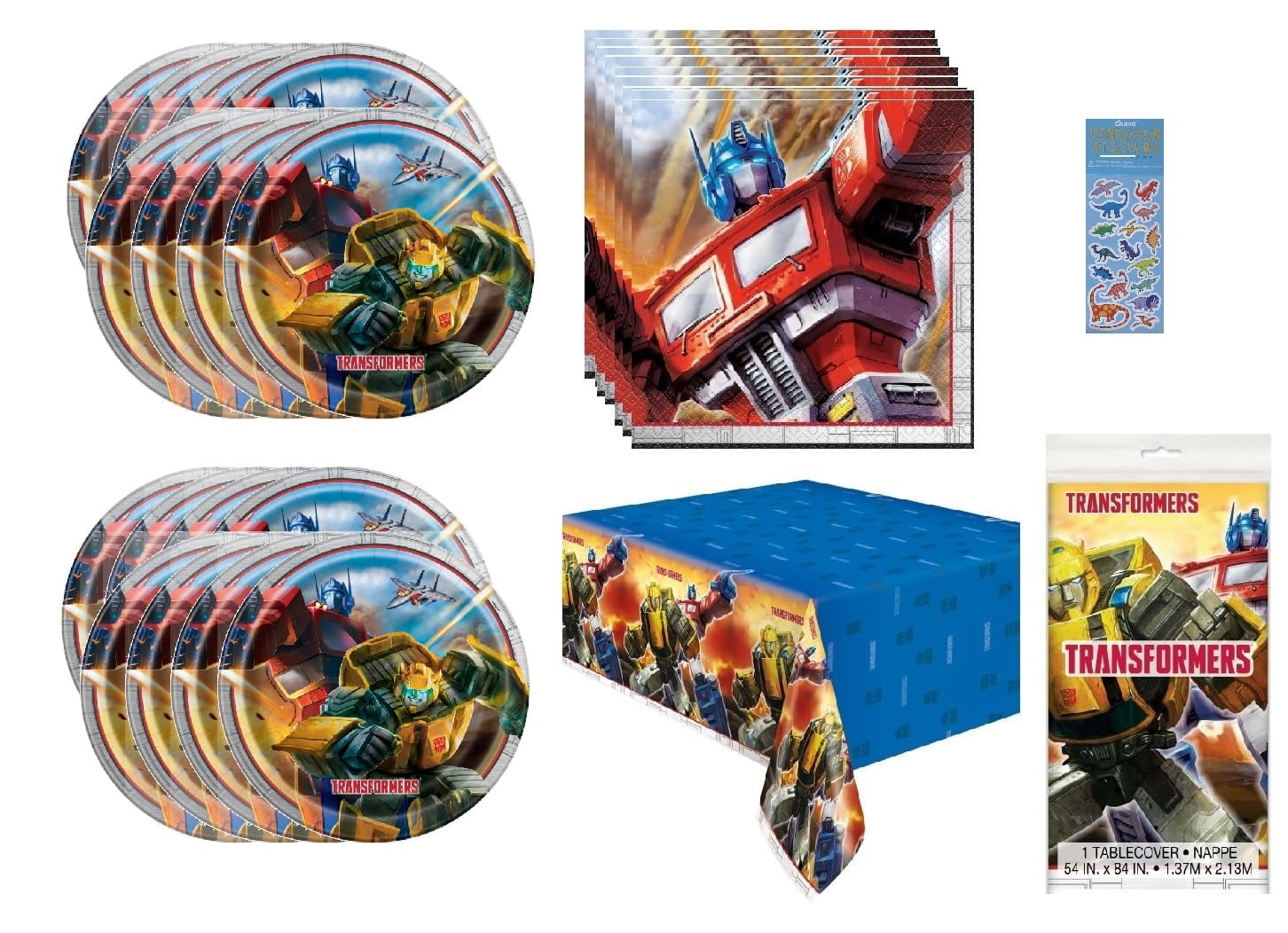 Transformers Birthday PartyEGSC Supplies Bundle Pack includes 16 Lunch ...