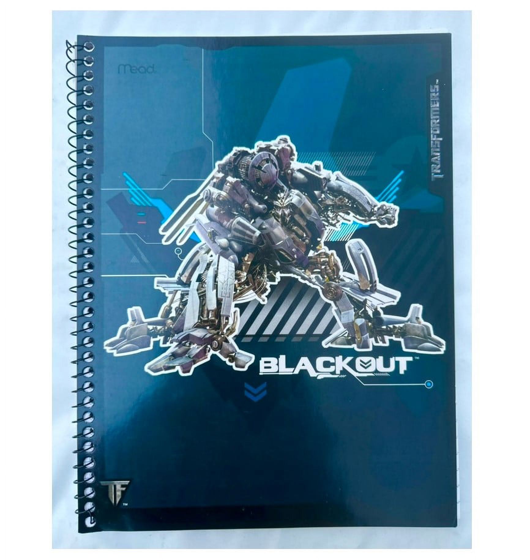 Transformers Blackout Spiral Notebook - Walmart.com