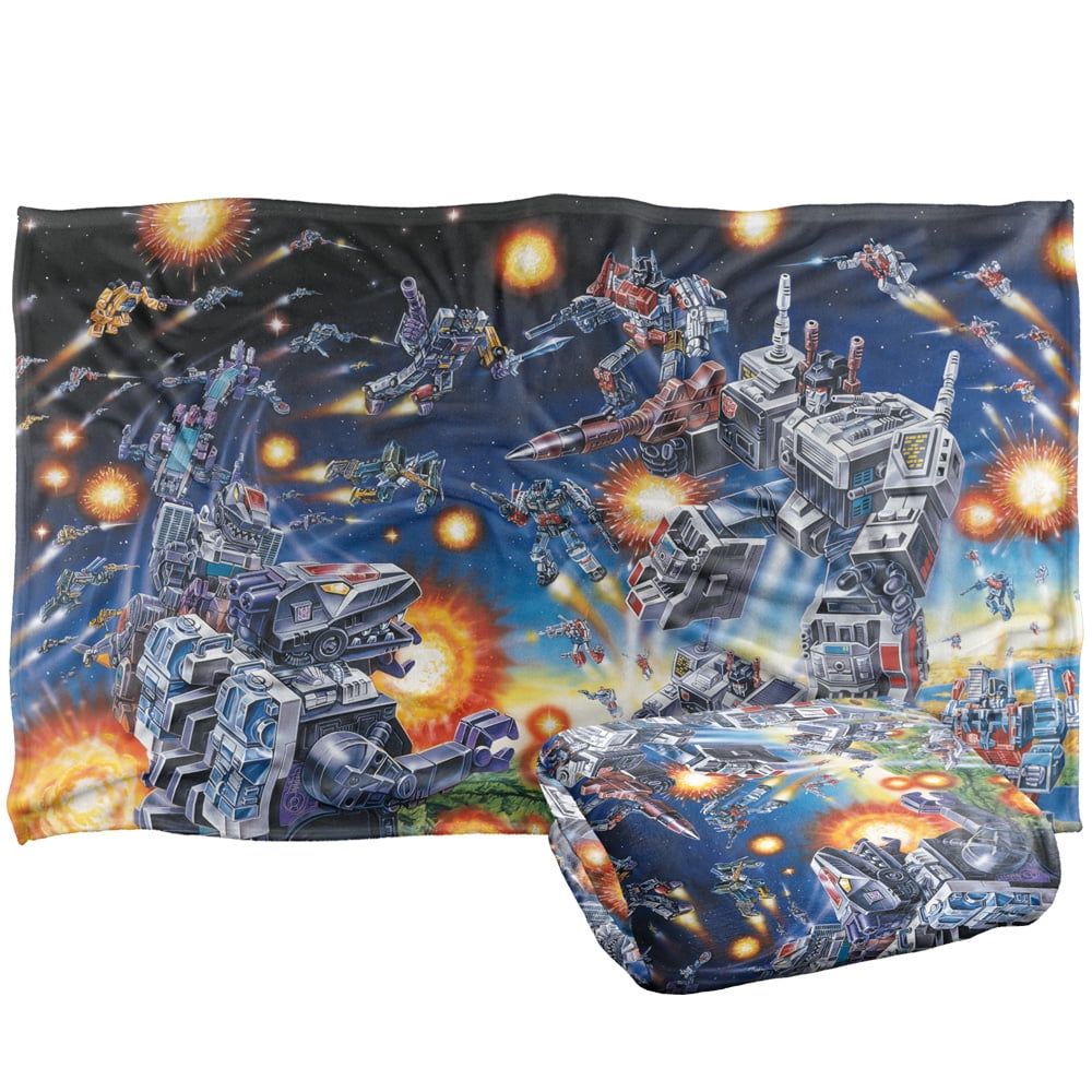 Transformers Blanket, 36'x58' Decepticon Box Art Silky Touch Super Soft ...