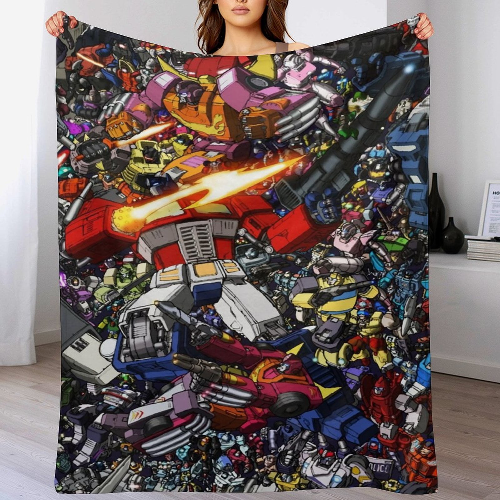 Transformers Blanket, Super Soft Cozy Flannel Throw Blanket Bedding ...