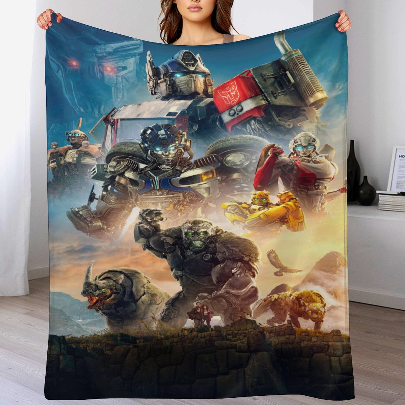 Transformers Blanket, Super Soft Cozy Flannel Throw Blanket Bedding ...