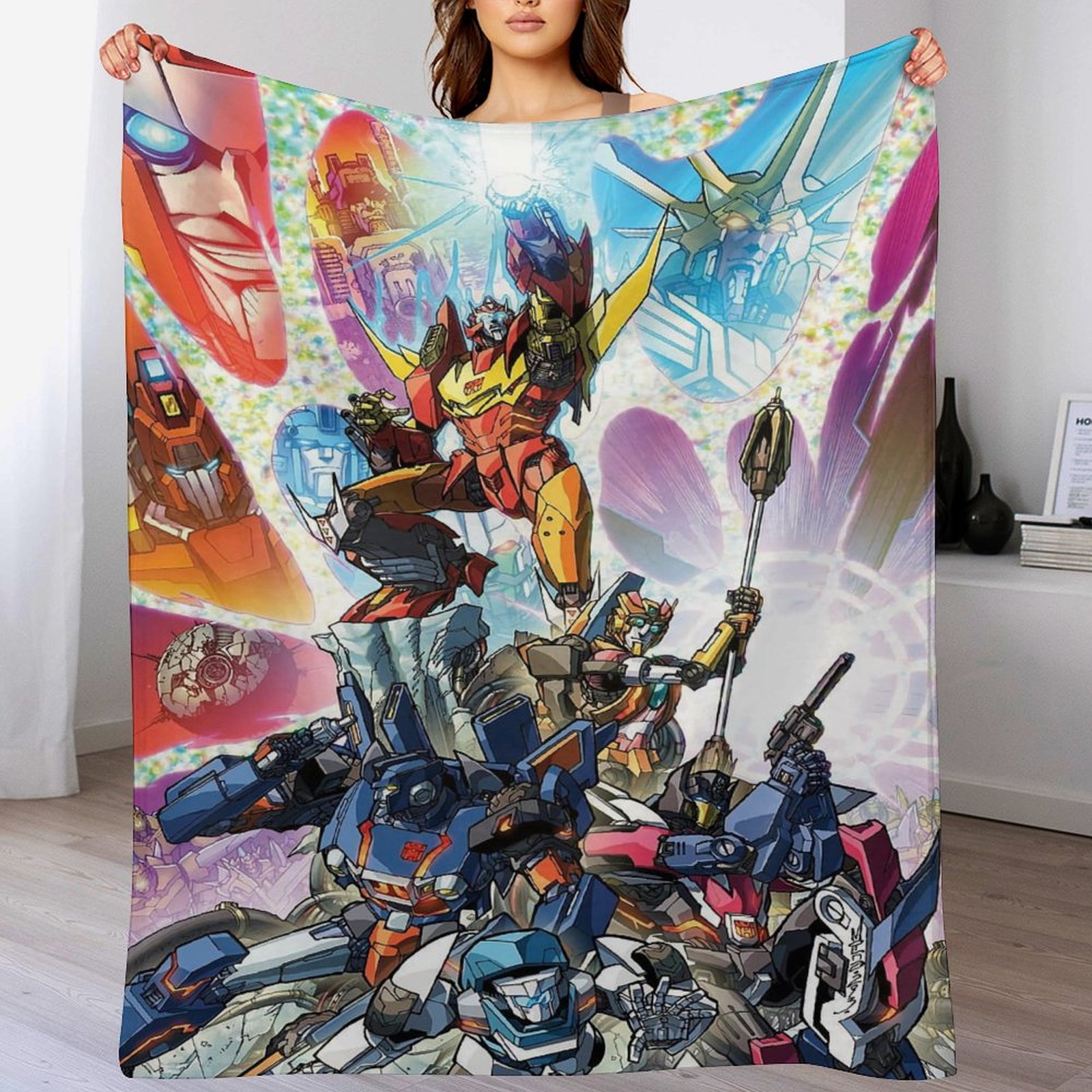 Transformers Blanket, Super Soft Cozy Flannel Throw Blanket Bedding ...