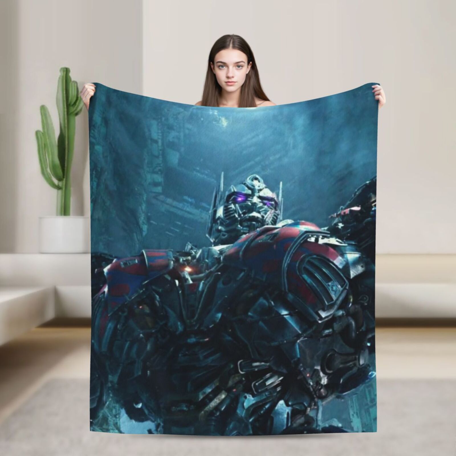Transformers Blanket, Super Soft Throw Blanket for Bed Couch Sofa, Cozy ...
