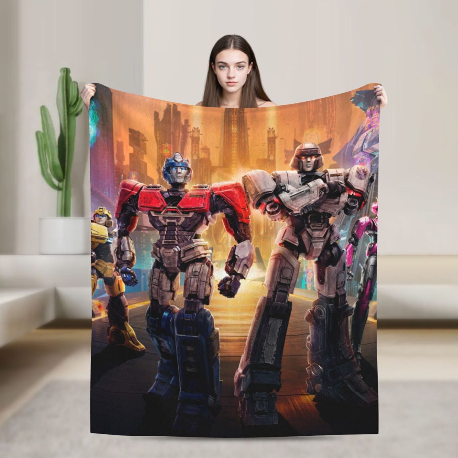 Transformers Blanket, Super Soft Throw Blanket for Bed Couch Sofa, Cozy ...