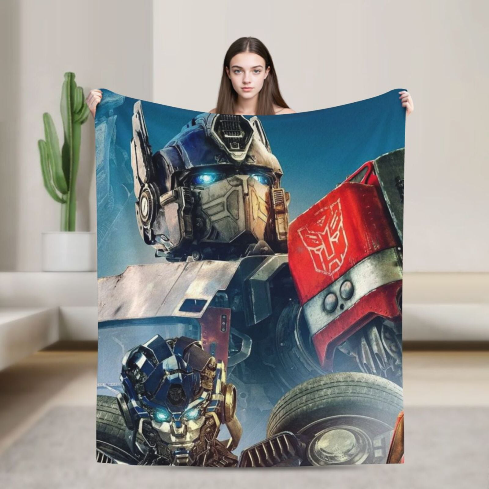 Transformers Blanket, Super Soft Throw Blanket for Bed Couch Sofa, Cozy ...