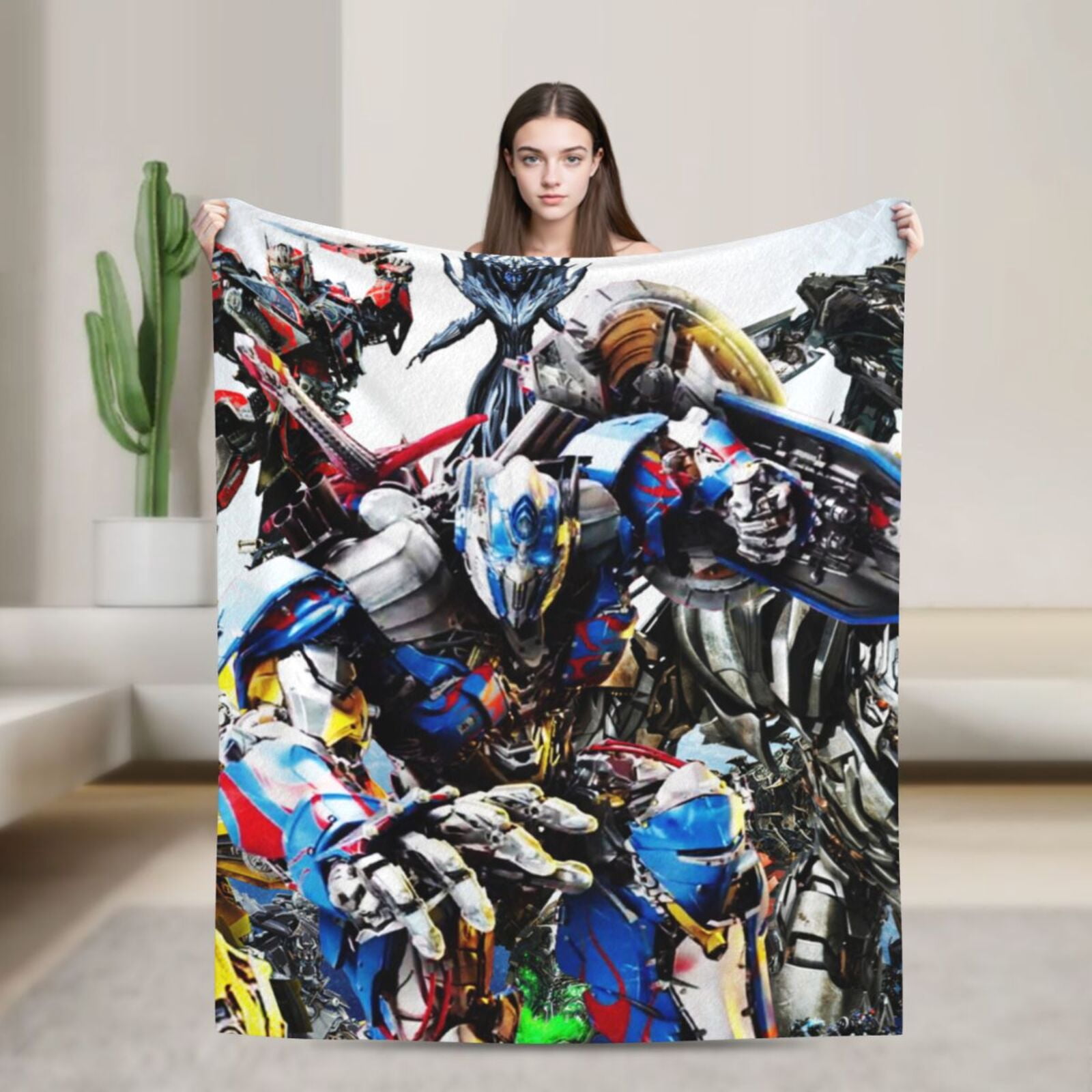 Transformers Blanket, Super Soft Throw Blanket for Bed Couch Sofa, Cozy ...