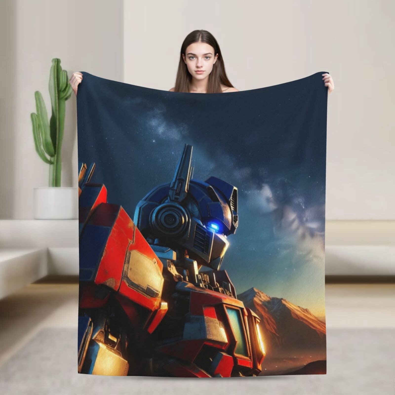 Transformers Blanket, Super Soft Throw Blanket for Bed Couch Sofa, Cozy ...