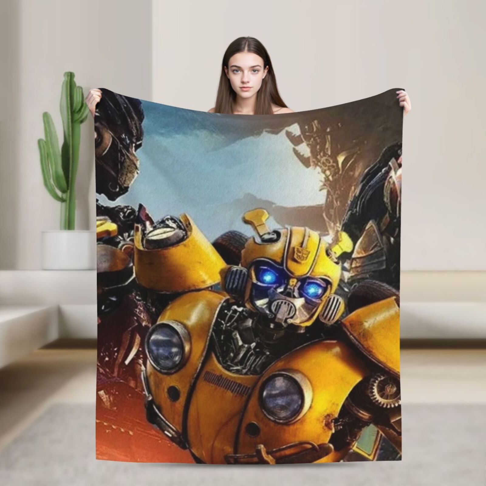 Transformers Blanket, Super Soft Throw Blanket for Bed Couch Sofa, Cozy ...