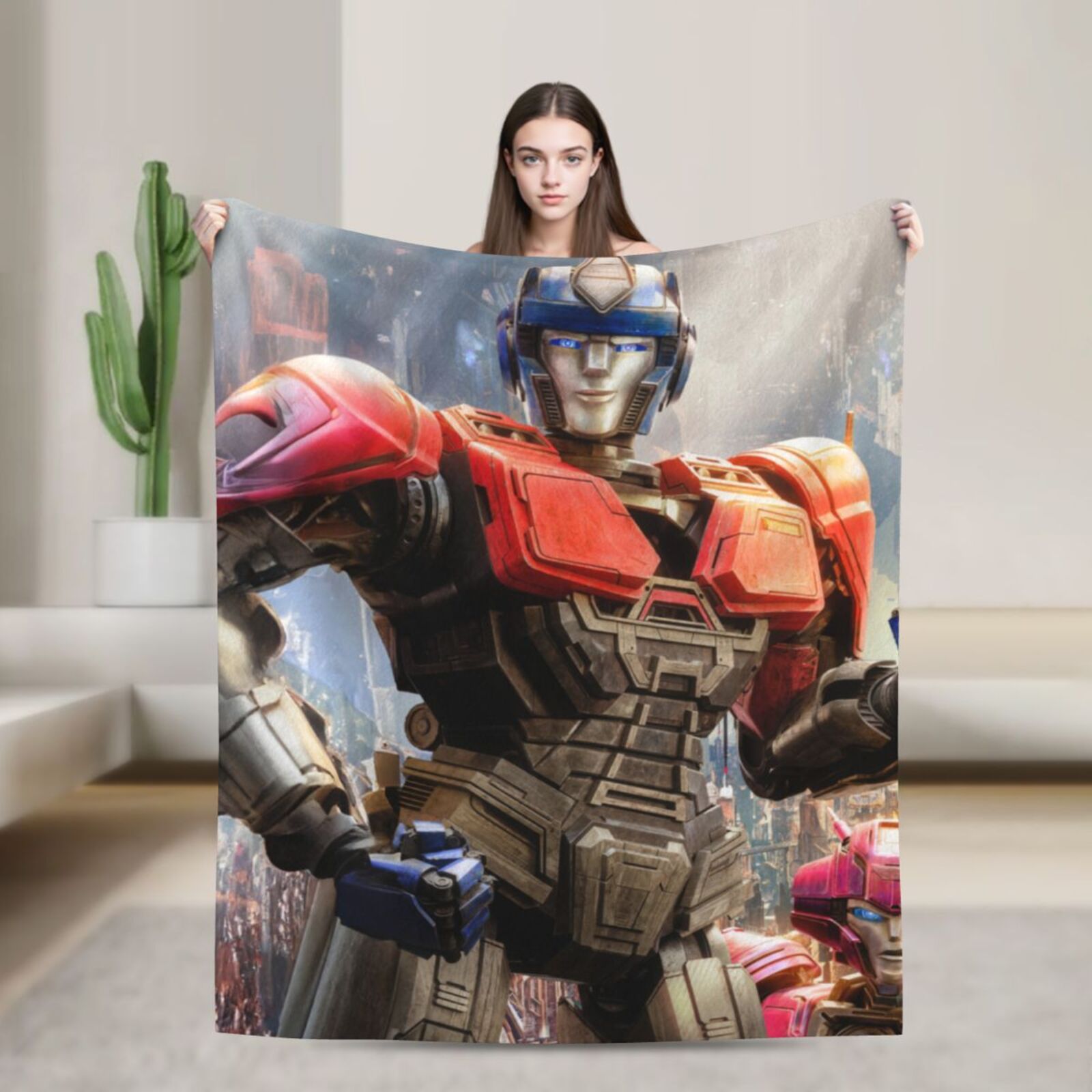 Transformers Blanket, Super Soft Throw Blanket for Bed Couch Sofa, Cozy ...