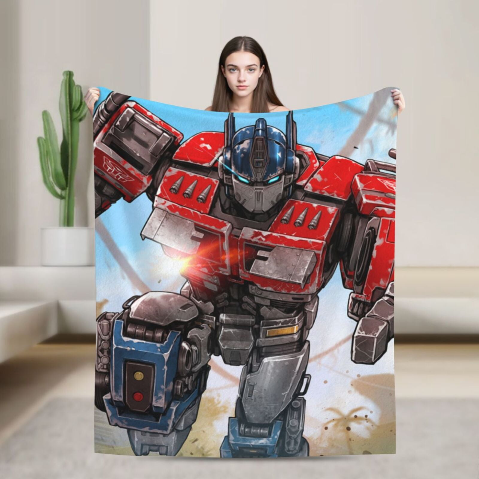 Transformers Blanket, Super Soft Throw Blanket for Bed Couch Sofa, Cozy ...
