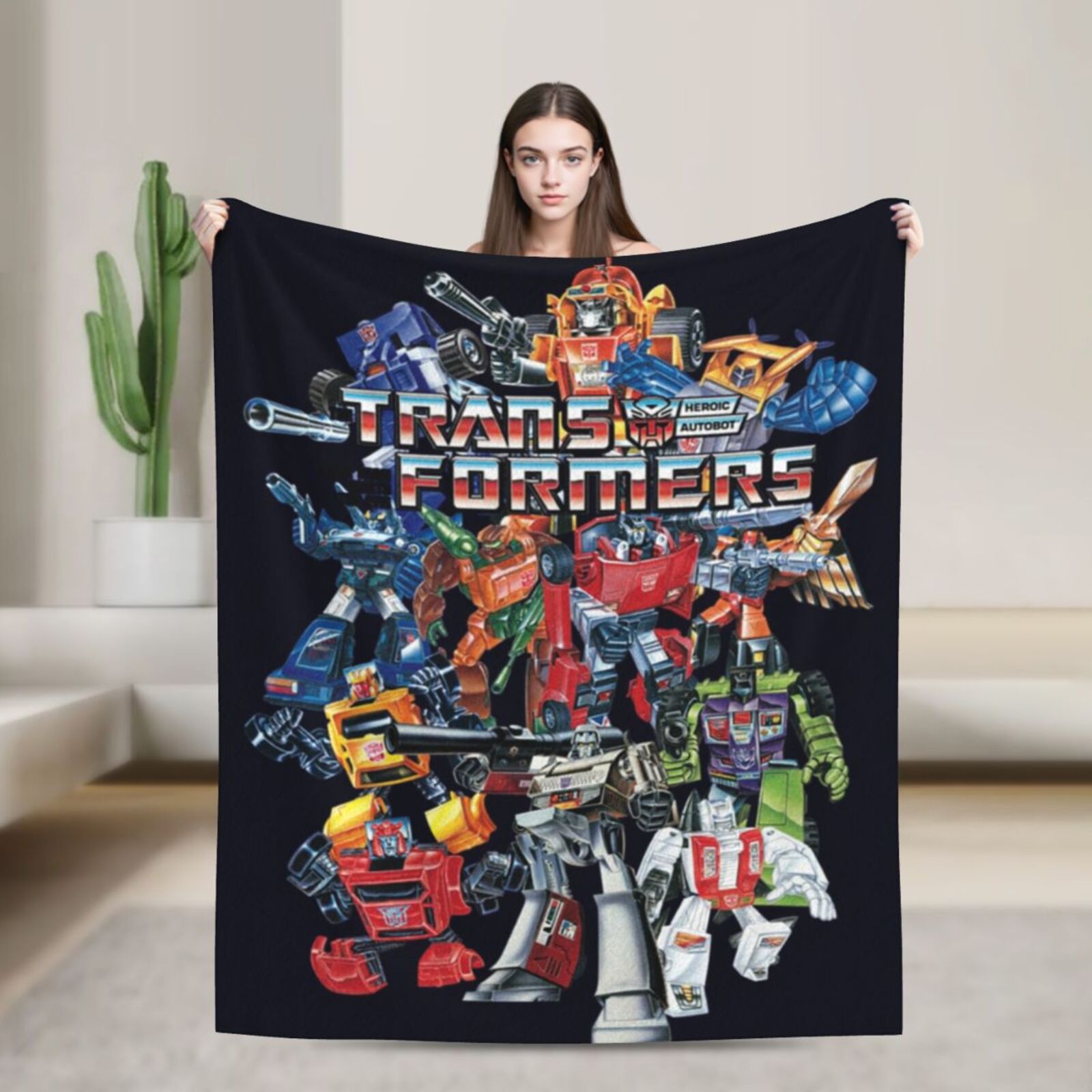 Transformers Blanket, Super Soft Throw Blanket for Bed Couch Sofa, Cozy ...