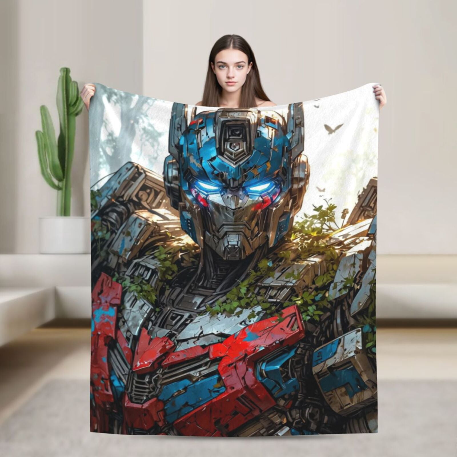 Transformers Blanket, Super Soft Throw Blanket for Bed Couch Sofa, Cozy ...