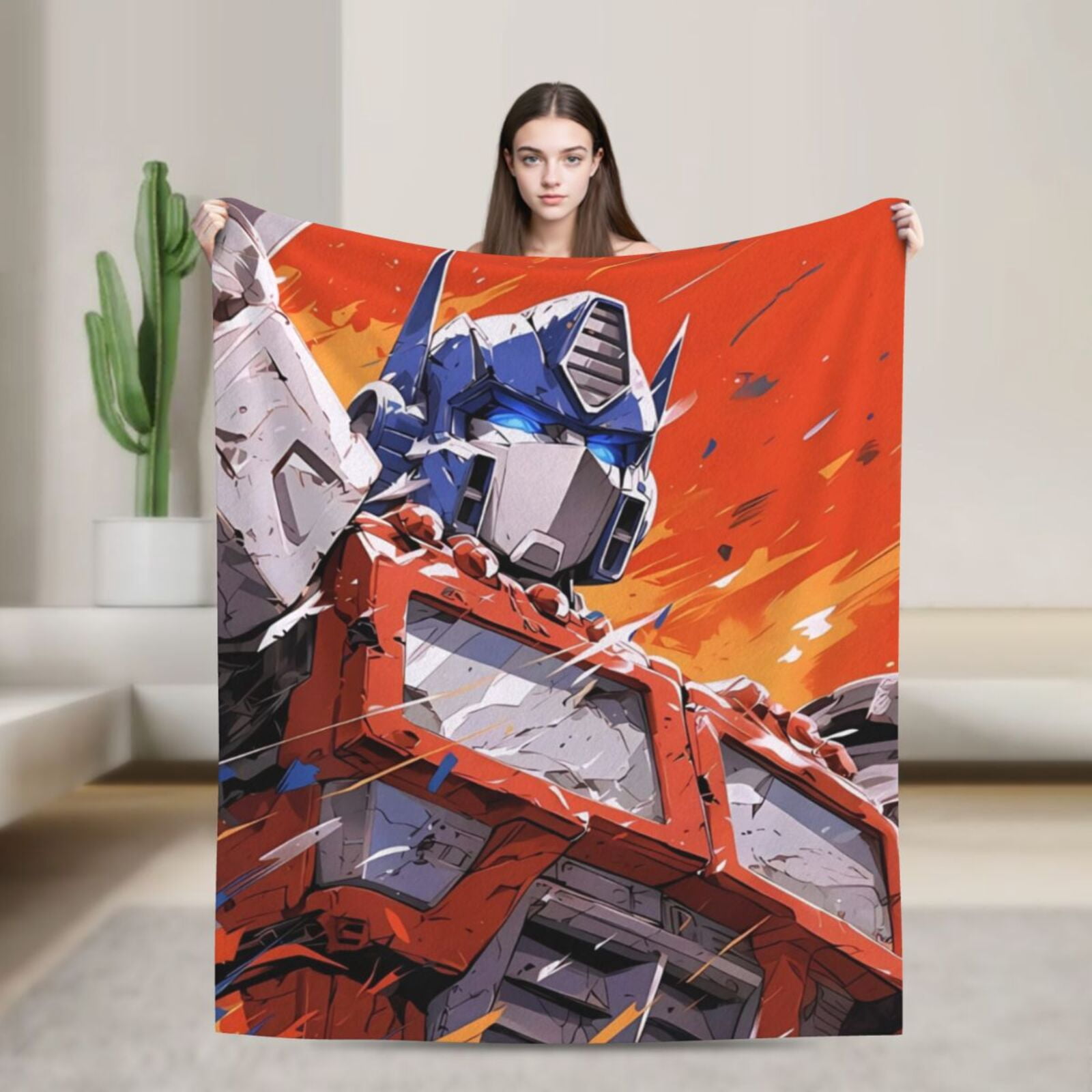 Transformers Blanket, Super Soft Throw Blanket for Bed Couch Sofa, Cozy ...
