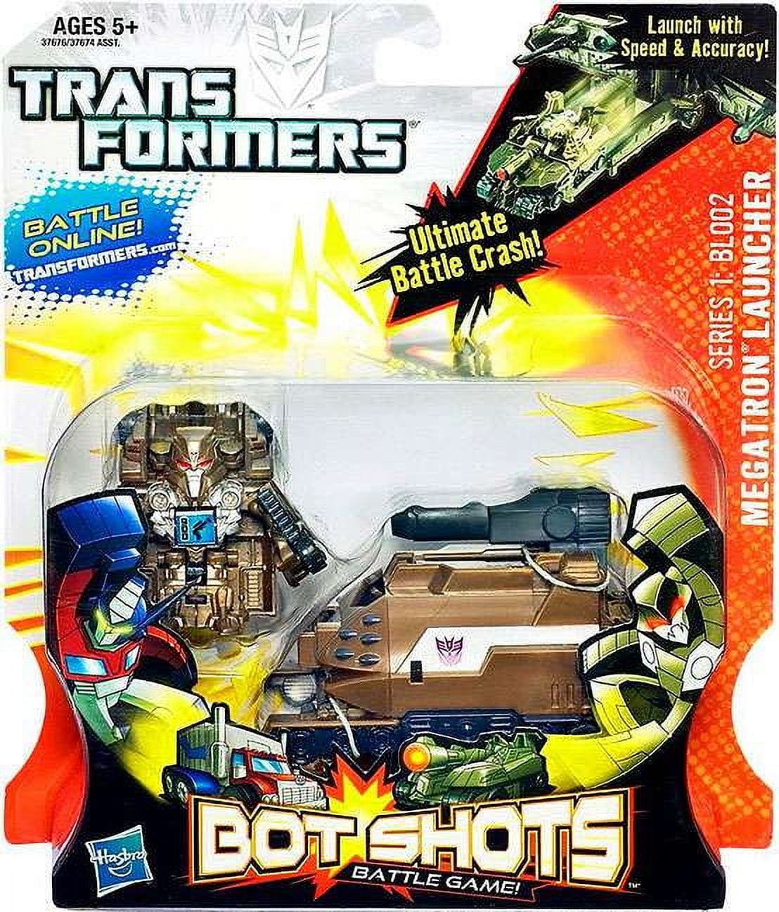Transformers Bot Shots Battle Game Megatron Launcher Action Figure ...