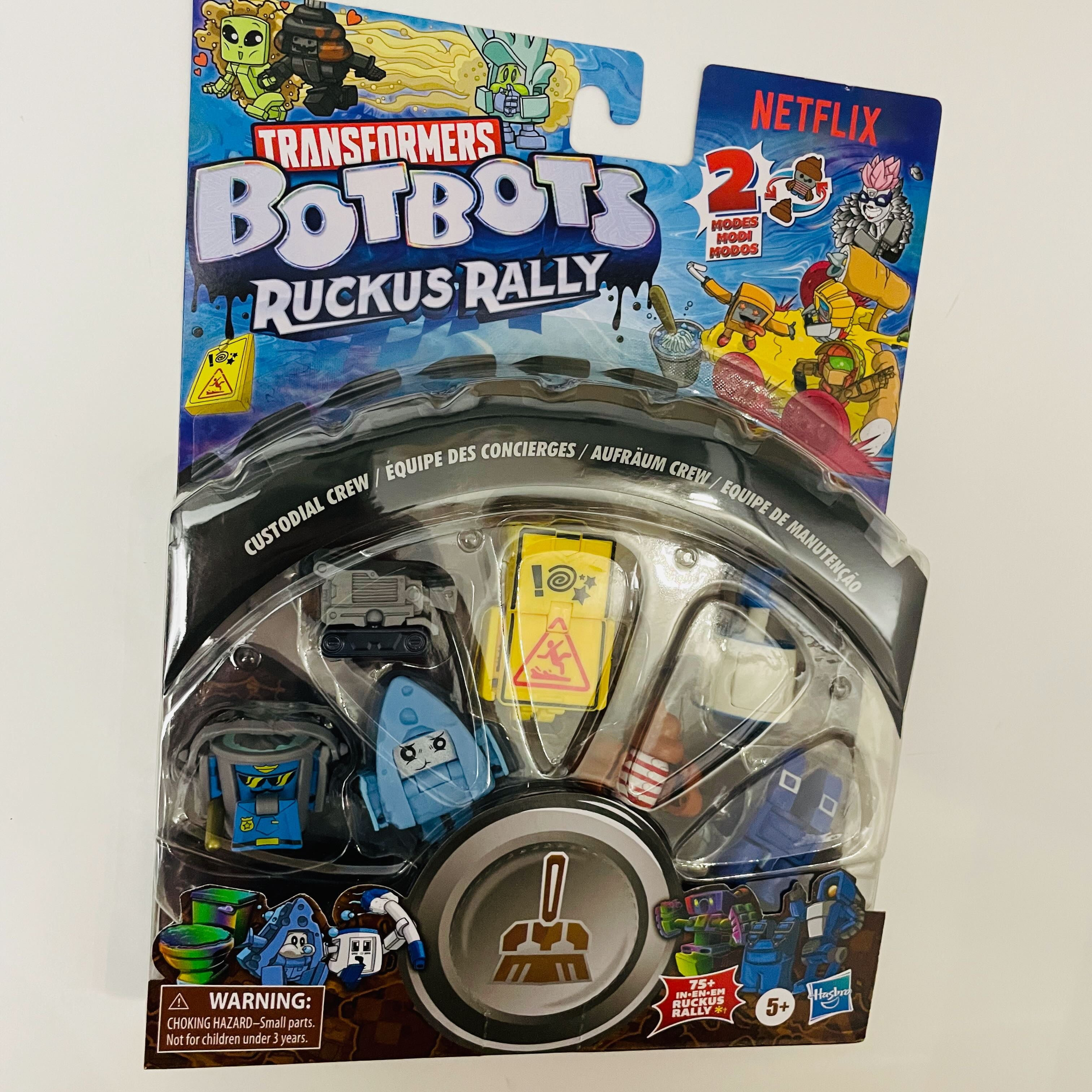 Transformers BotBots Ruckus Rally Series 6 Custodial Crew Pack - 1 ...