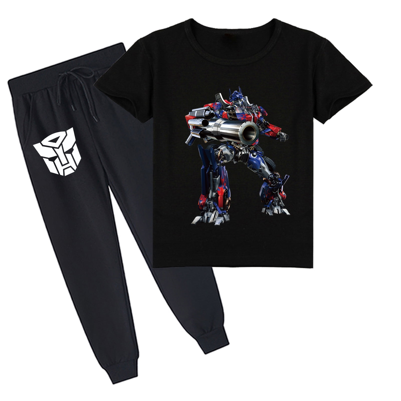 Transformers Boys' Cool Summer Fashion: Short Sleeve T-shirt and Well ...