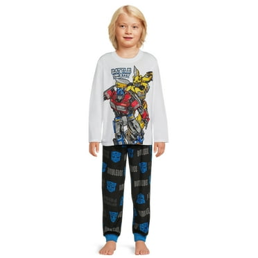 Transformers Boys Long Sleeve Top and Sleep Pant Pajama Set, 2-Piece ...
