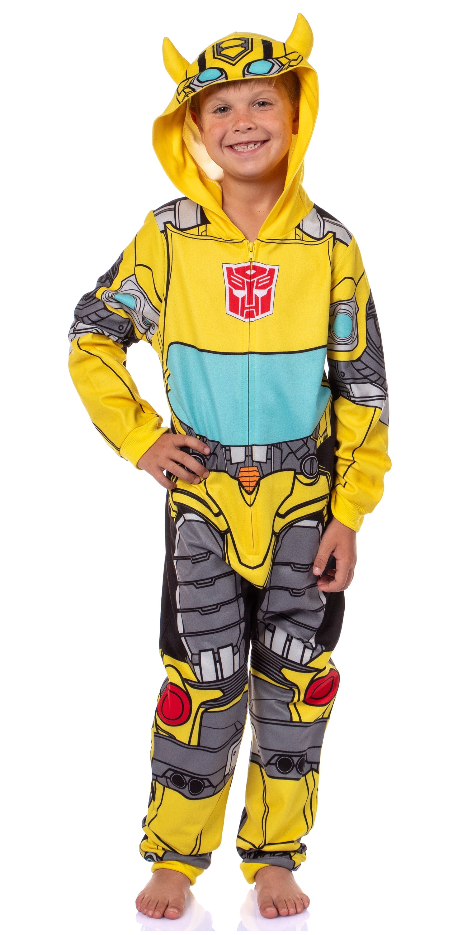 Transformers Boys' Retro Character Autobot Union Suit One Piece Hooded ...